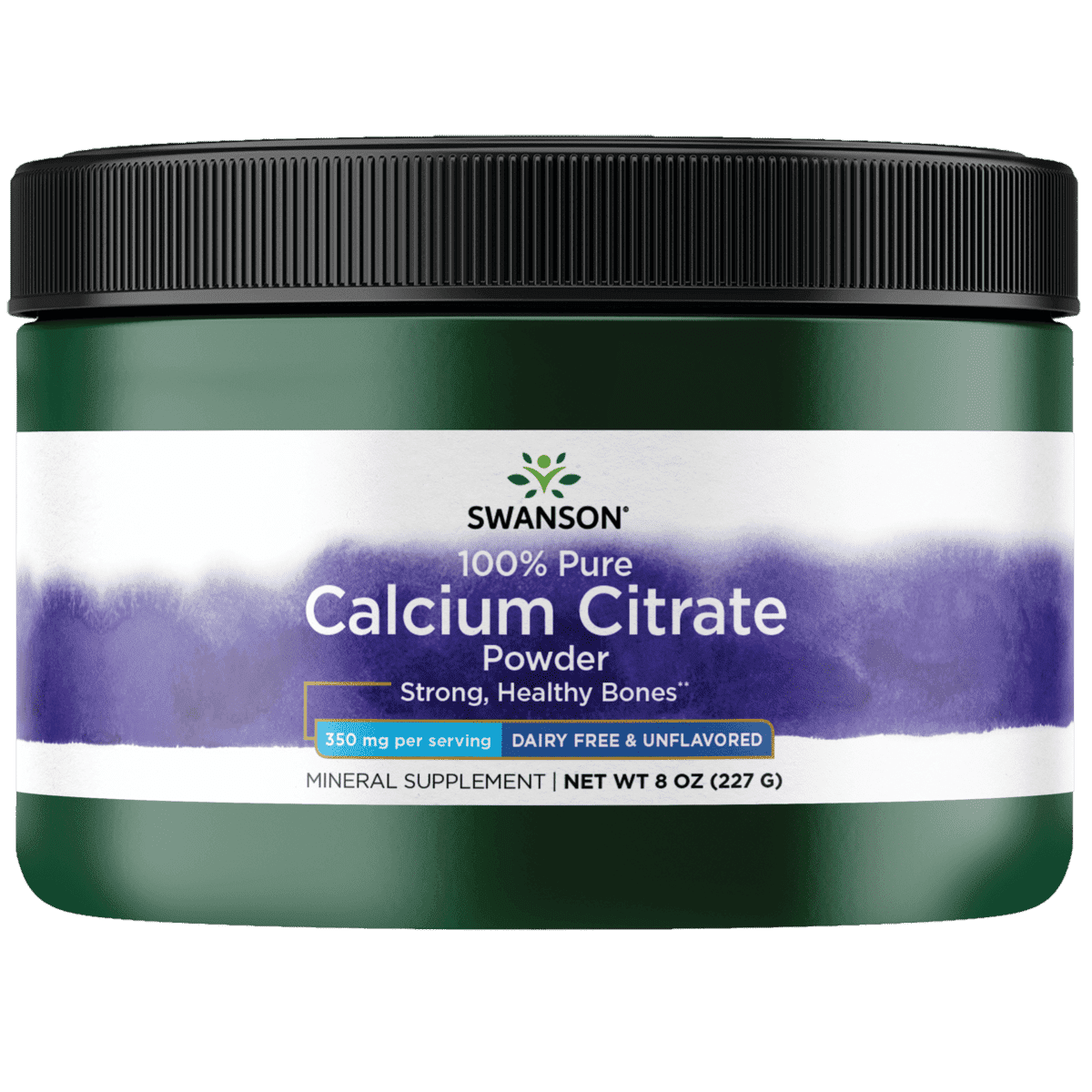 Swanson 100% Pure and Dairy-Free Calcium Citrate Powder 350 mg 8 oz ...