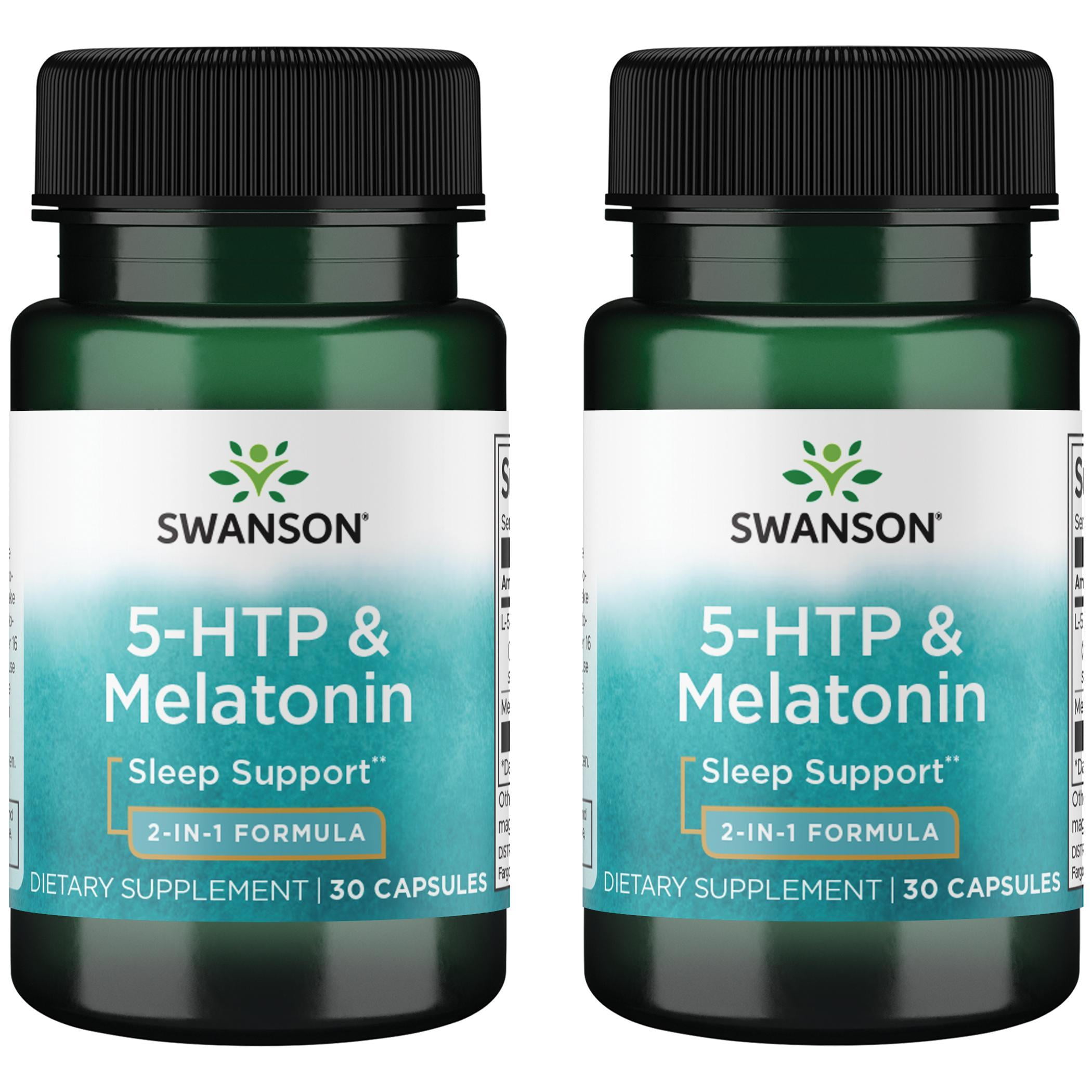 Swanson 5-Htp & Melatonin 30 Caps 2 Pack - Walmart.com