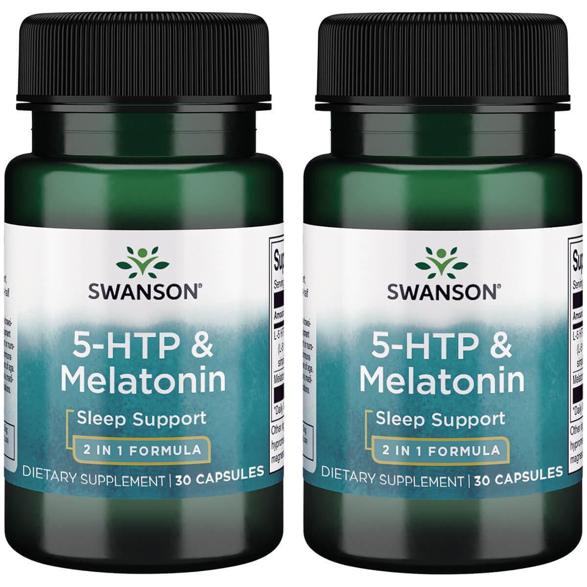 Swanson 5-Htp & Melatonin 30 Caps 2 Pack - Walmart.com