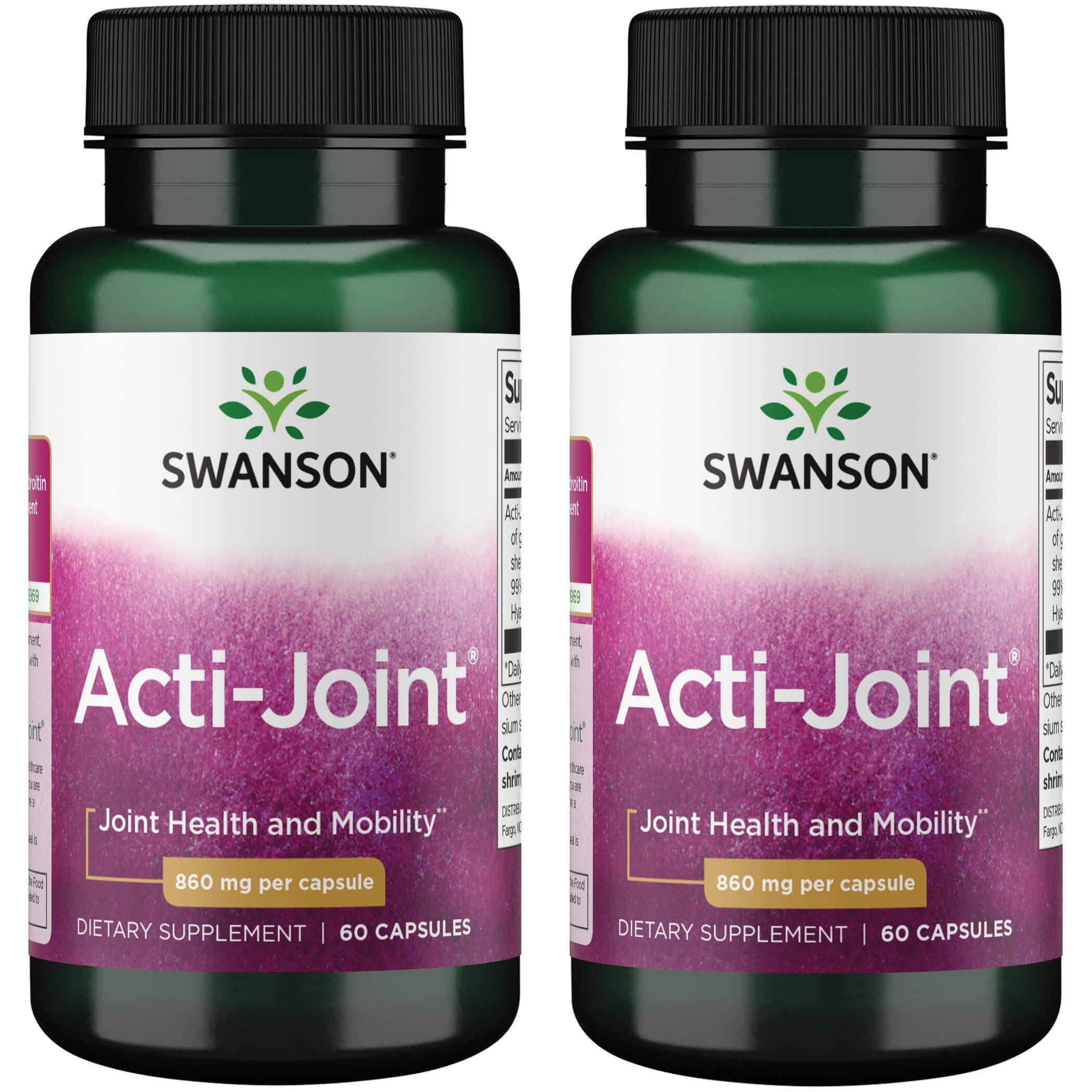 Swanson Acti-Joint Complex, Healthy Glucosamine & Chondroitin Support ...