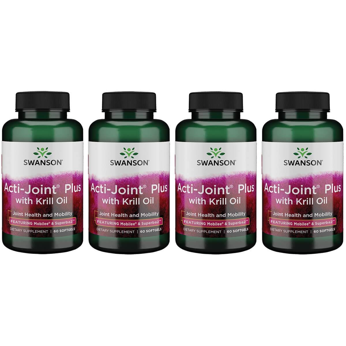 Swanson Acti-Joint Plus with Krill Oil - Featuring Mobilee & Superba2 4 ...