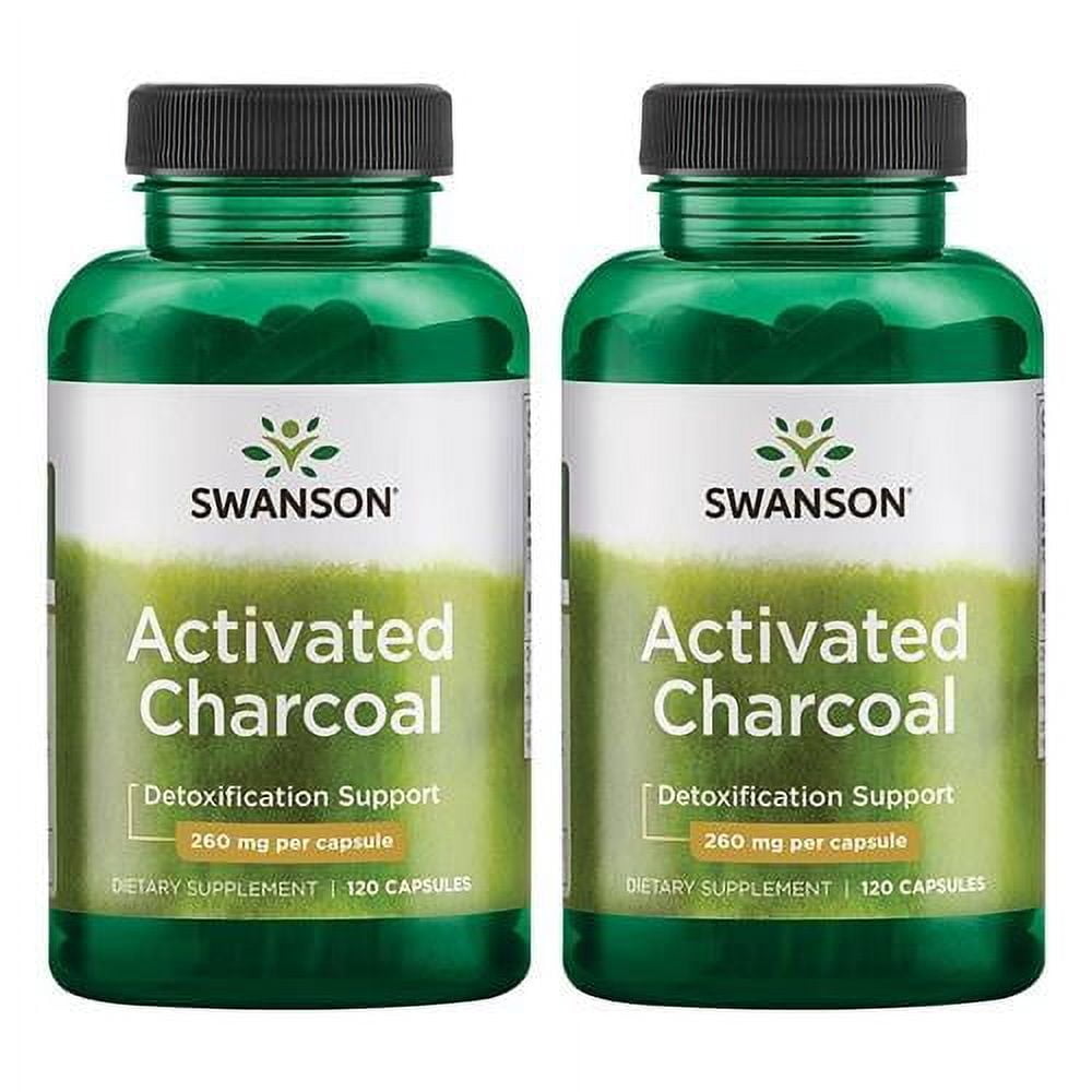 Swanson Activated Charcoal - Natural Supplement Supporting Healthy ...