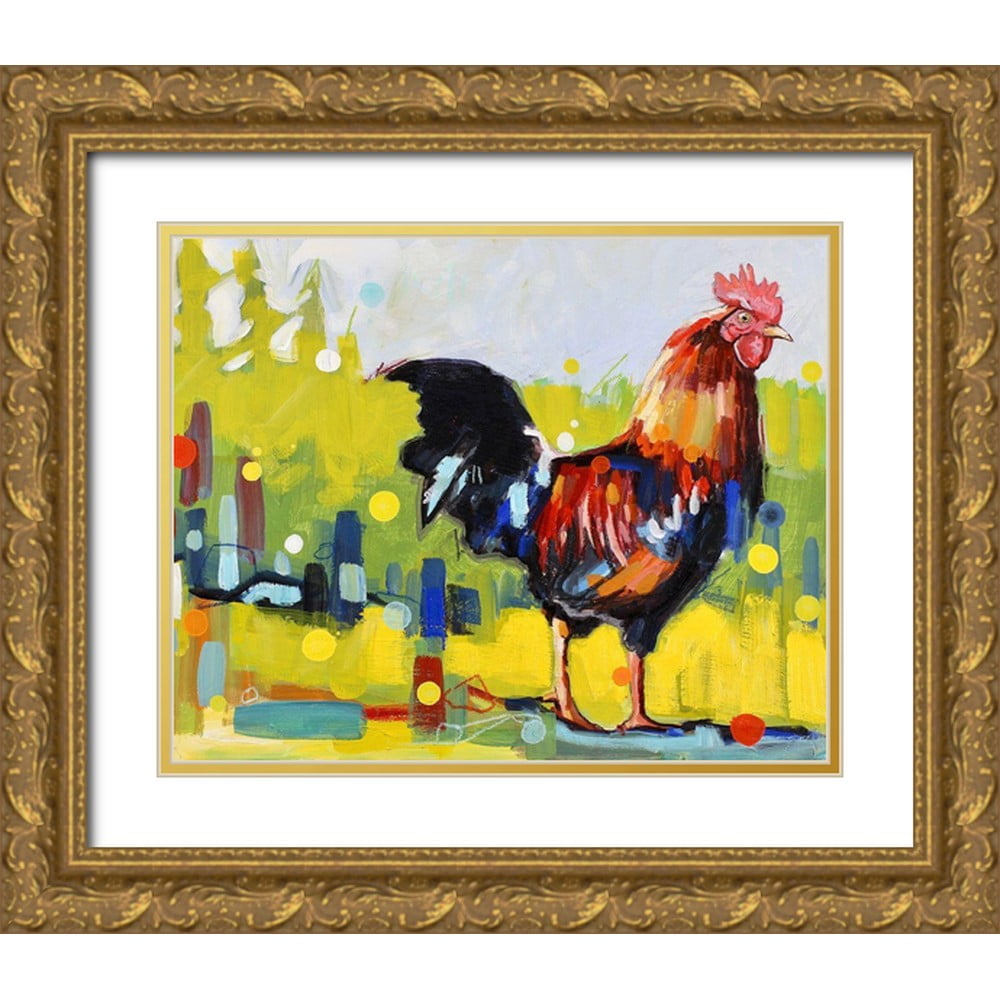 Swanson, Adam 18x15 Gold Ornate Wood Framed with Double Matting Museum ...