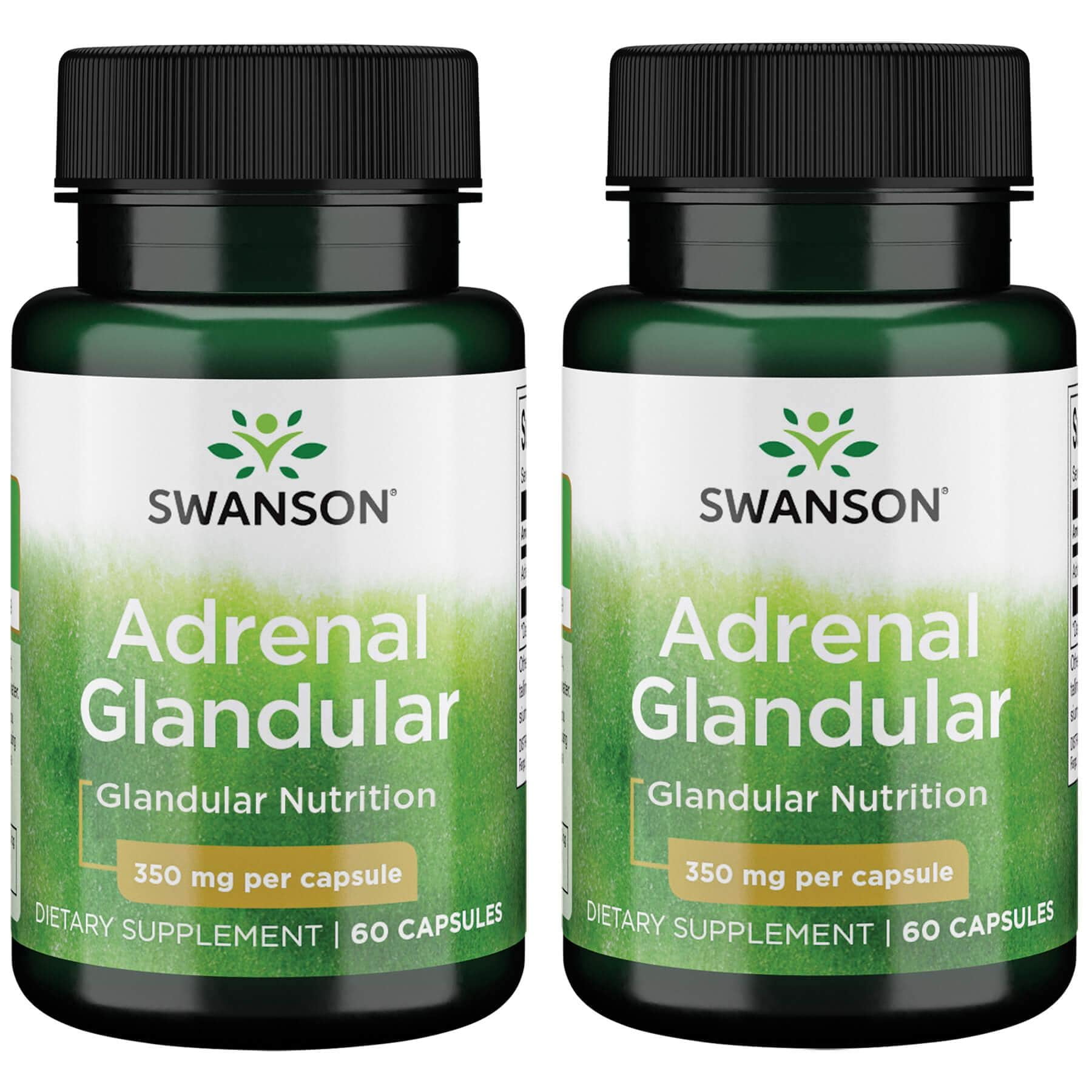 Swanson Adrenal Glandular 350 mg 60 Caps 2 Pack - Walmart.com