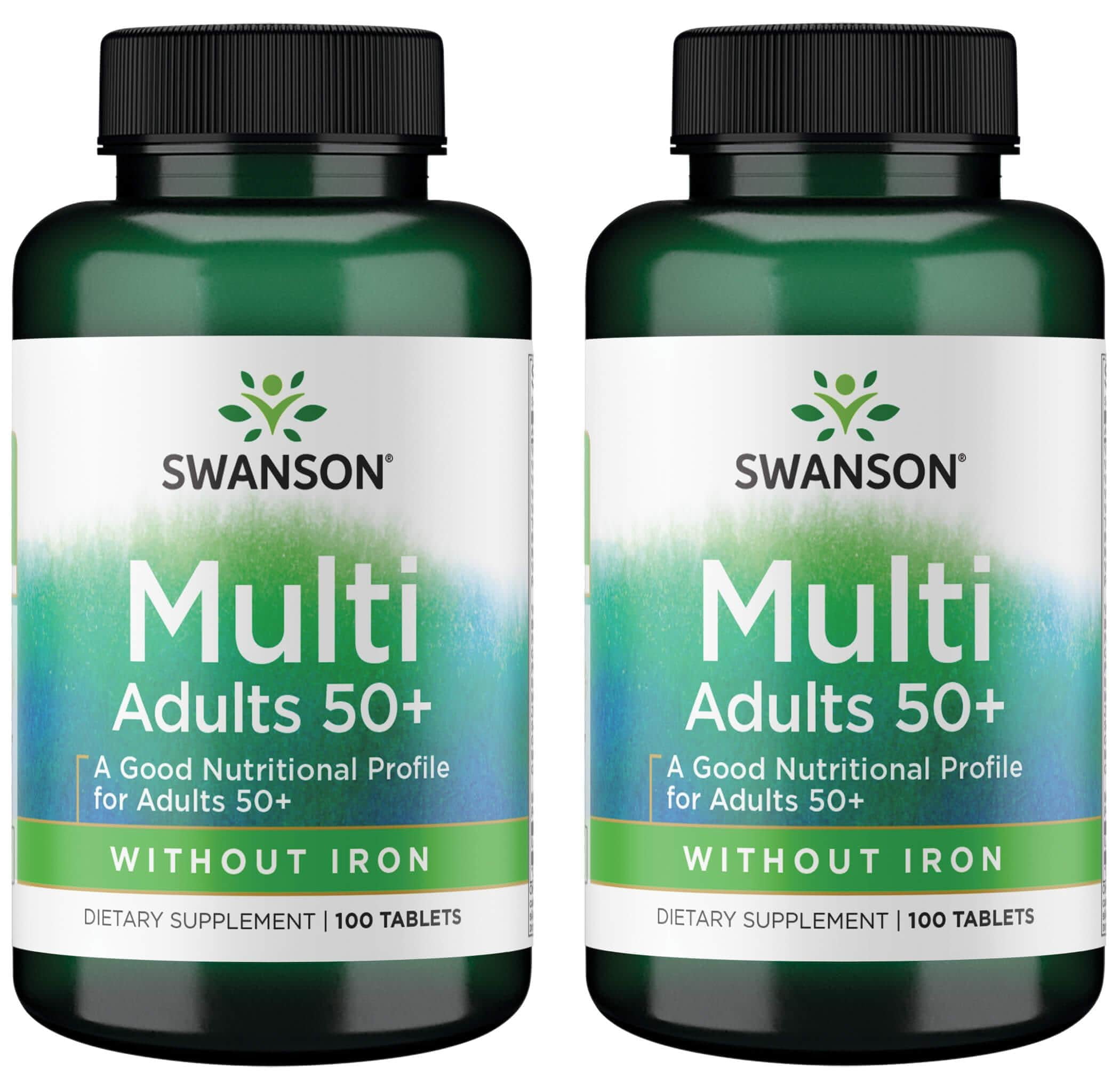 Swanson Adults 50+ Multi without Iron 100 Tabs 2 Pack - Walmart.com