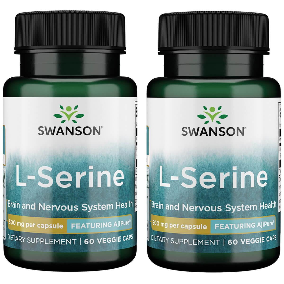 Swanson Ajipure L-Serine - Amino Acid Supplement Supporting Brain ...