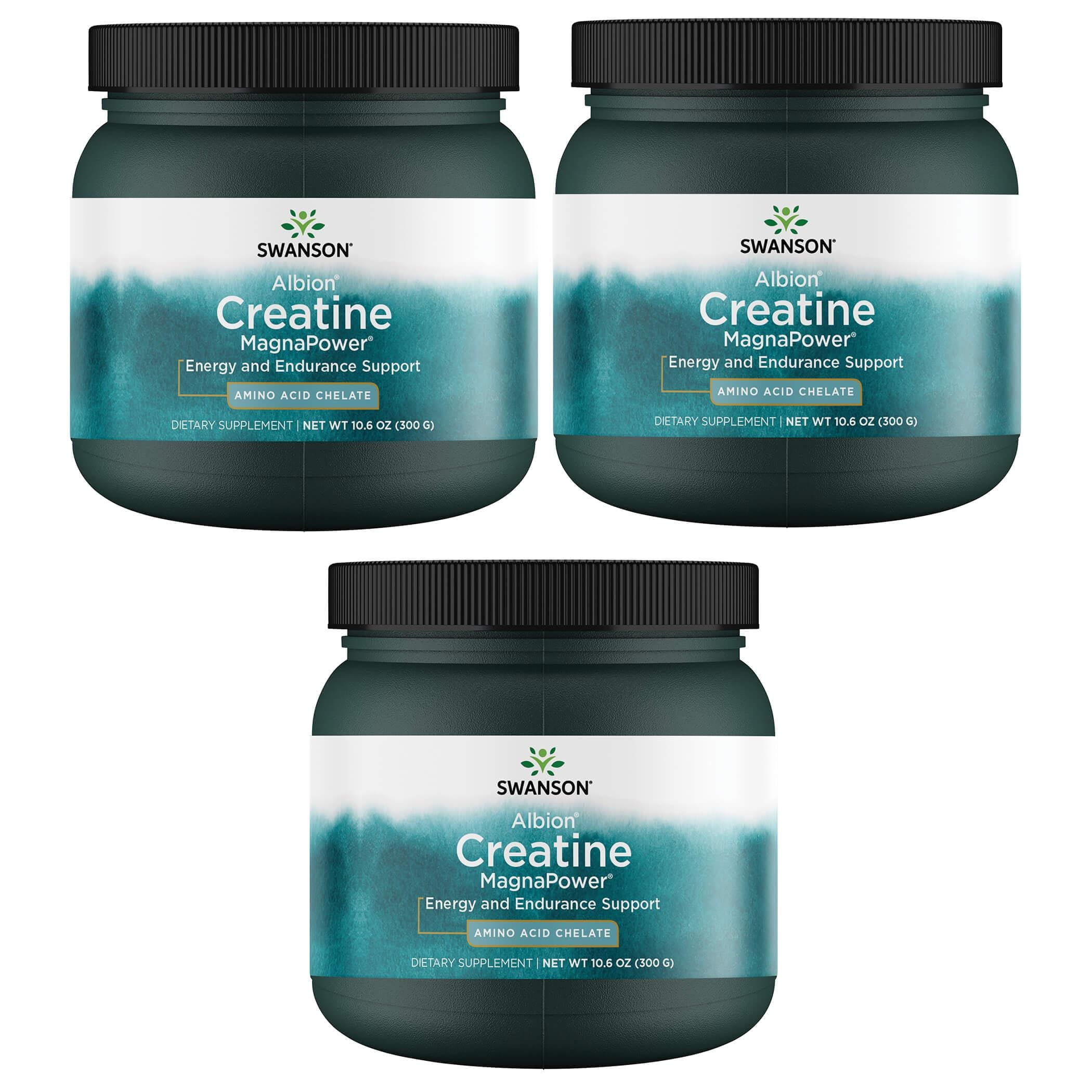 Swanson Albion Creatine Magnapower 10.6 oz Pwdr 3 Pack - Walmart.com