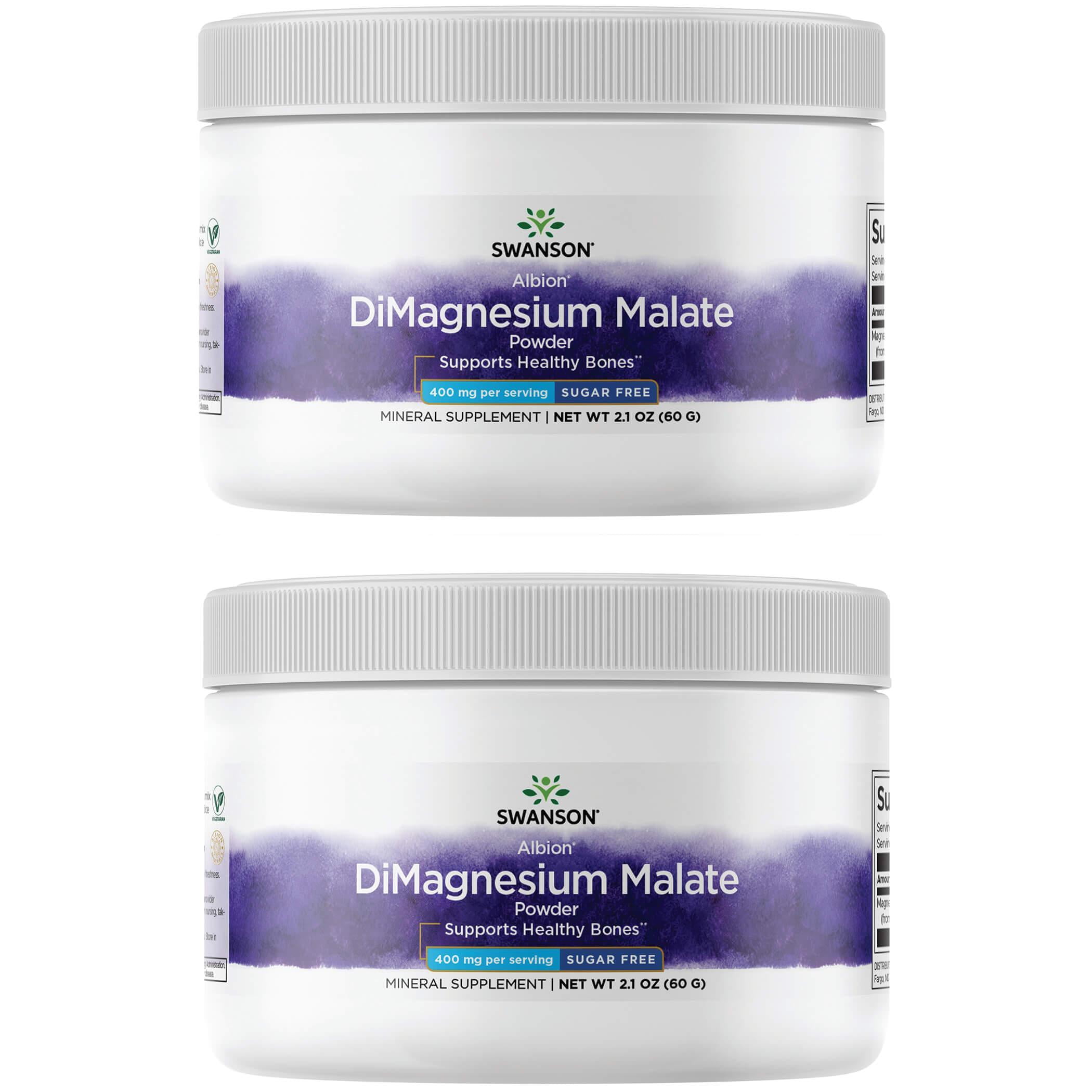 Swanson Health Support Supplement, Albion DiMagnesium Malate Powder ...