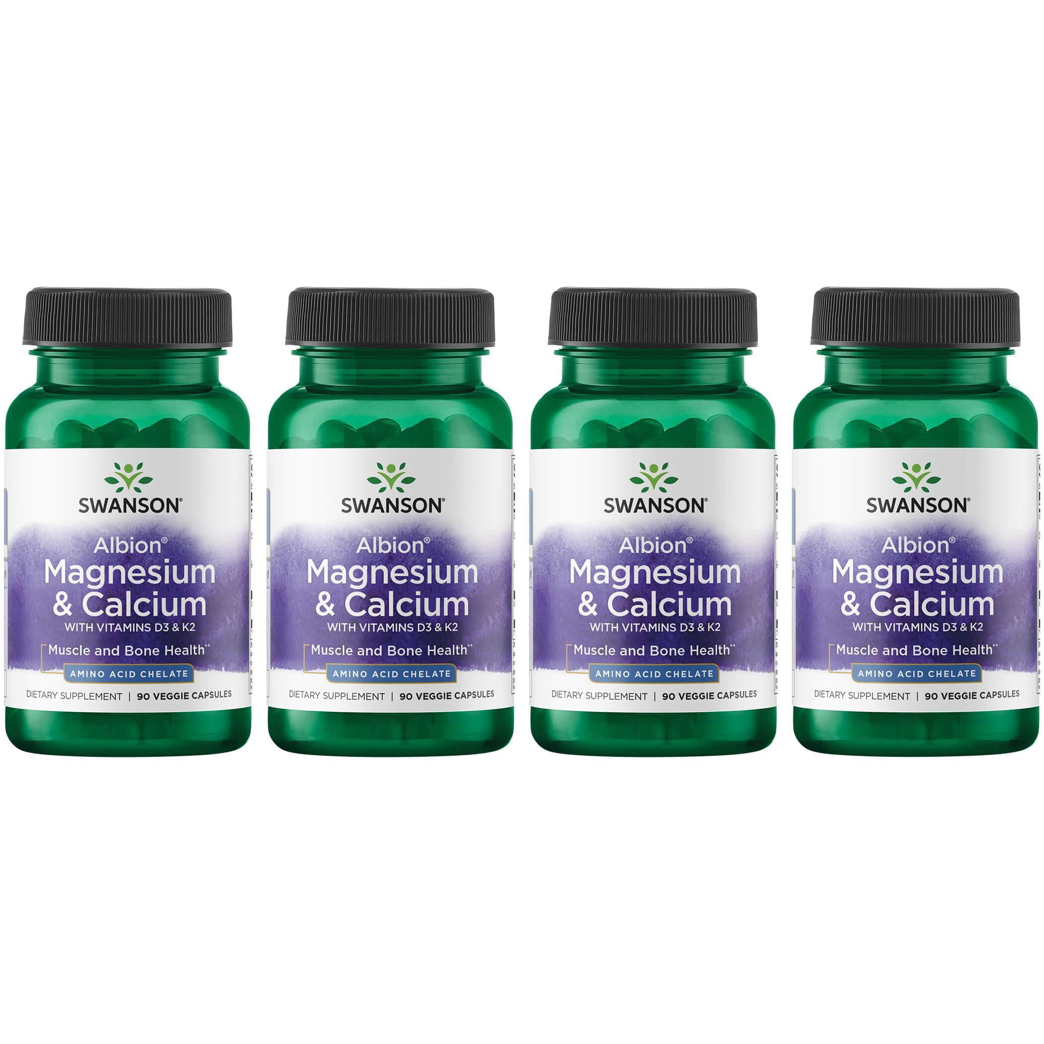 Swanson Bone Health Formula Supplements - Albion Magnesium & Calcium ...