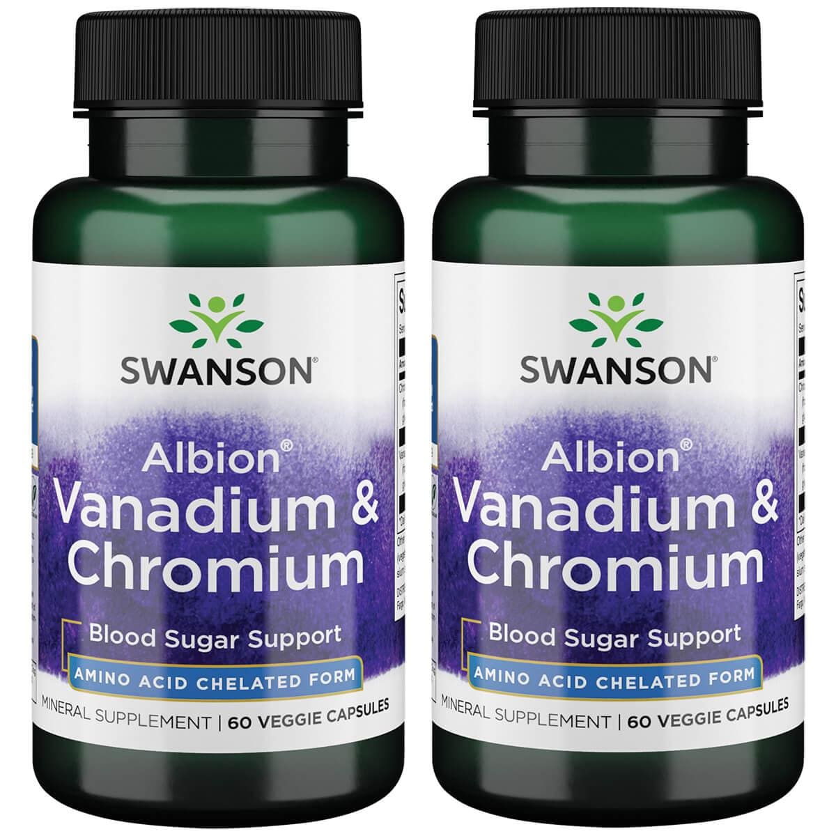 Swanson Albion Vanadium & Chromium 60 Veg Caps 2 Pack - Walmart.com