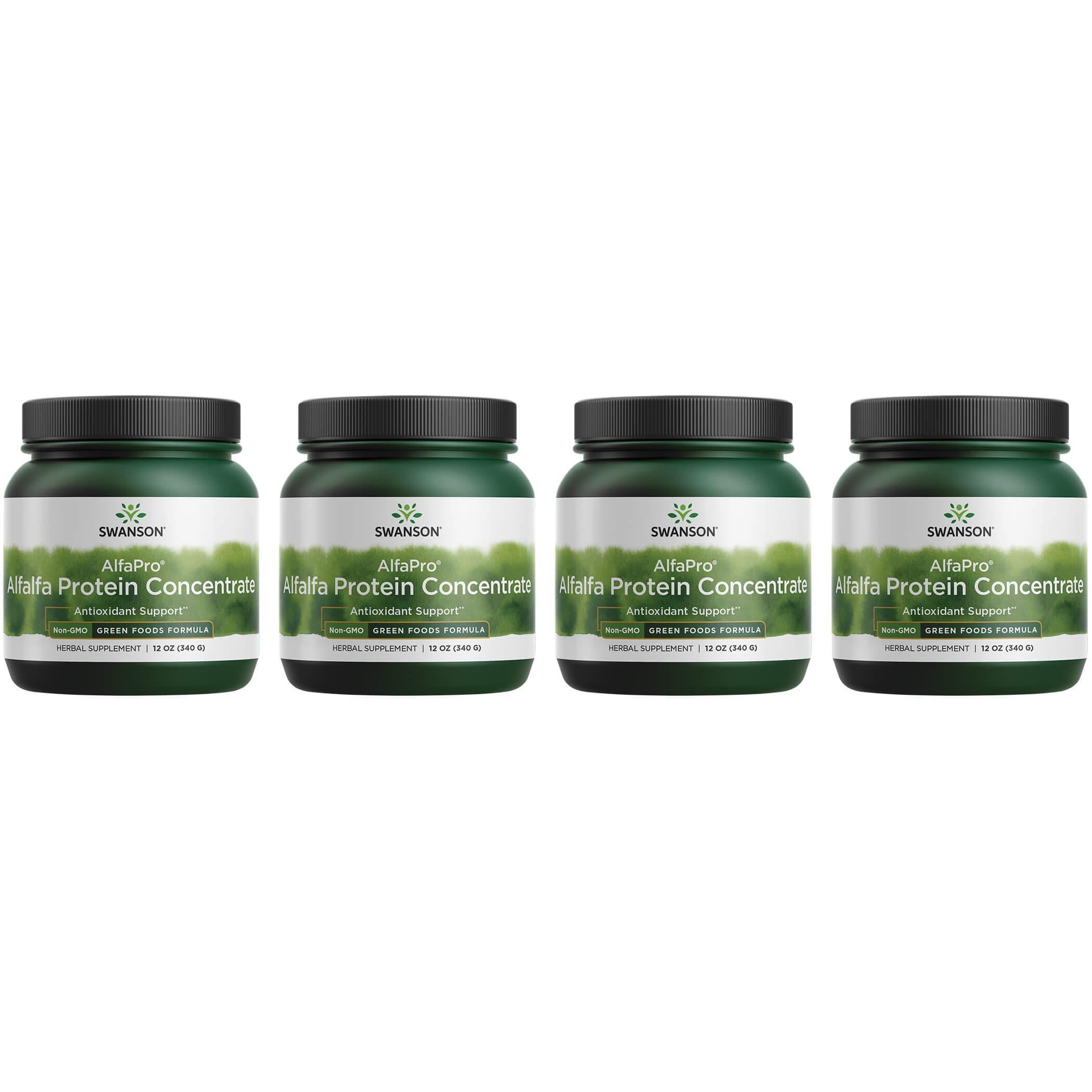 Swanson Alfapro Alfalfa Protein Concentrate - Non-Gmo 12 oz Pwdr 4 Pack ...