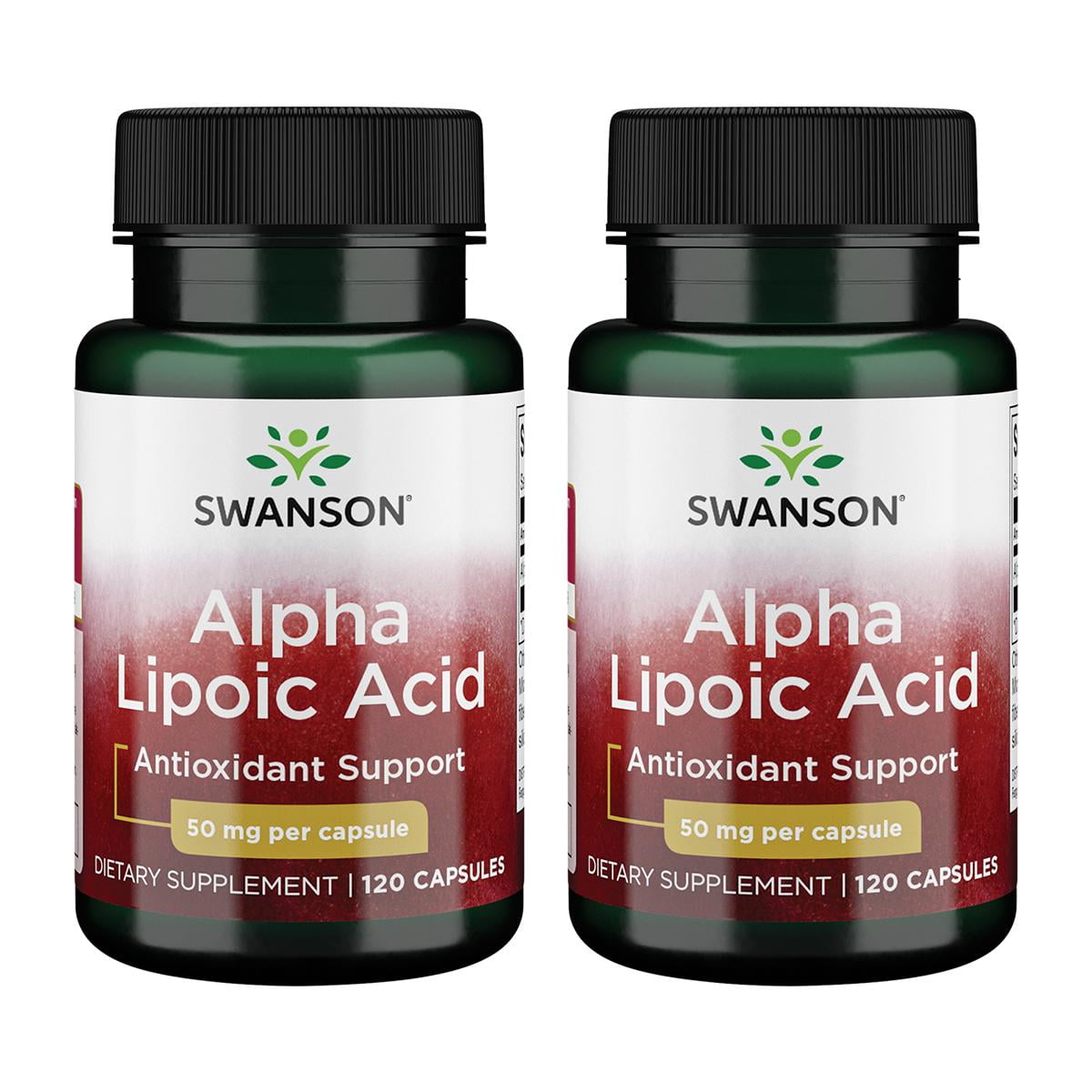 Swanson Alpha Lipoic Acid 50 mg 120 Caps 2 Pack - Walmart.com