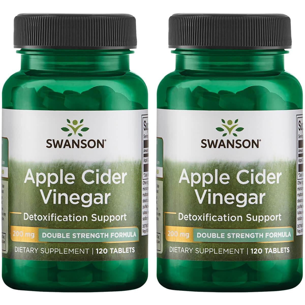 Swanson ACV Wellness Supplement - Double Strength 200mg, Cleanse ...