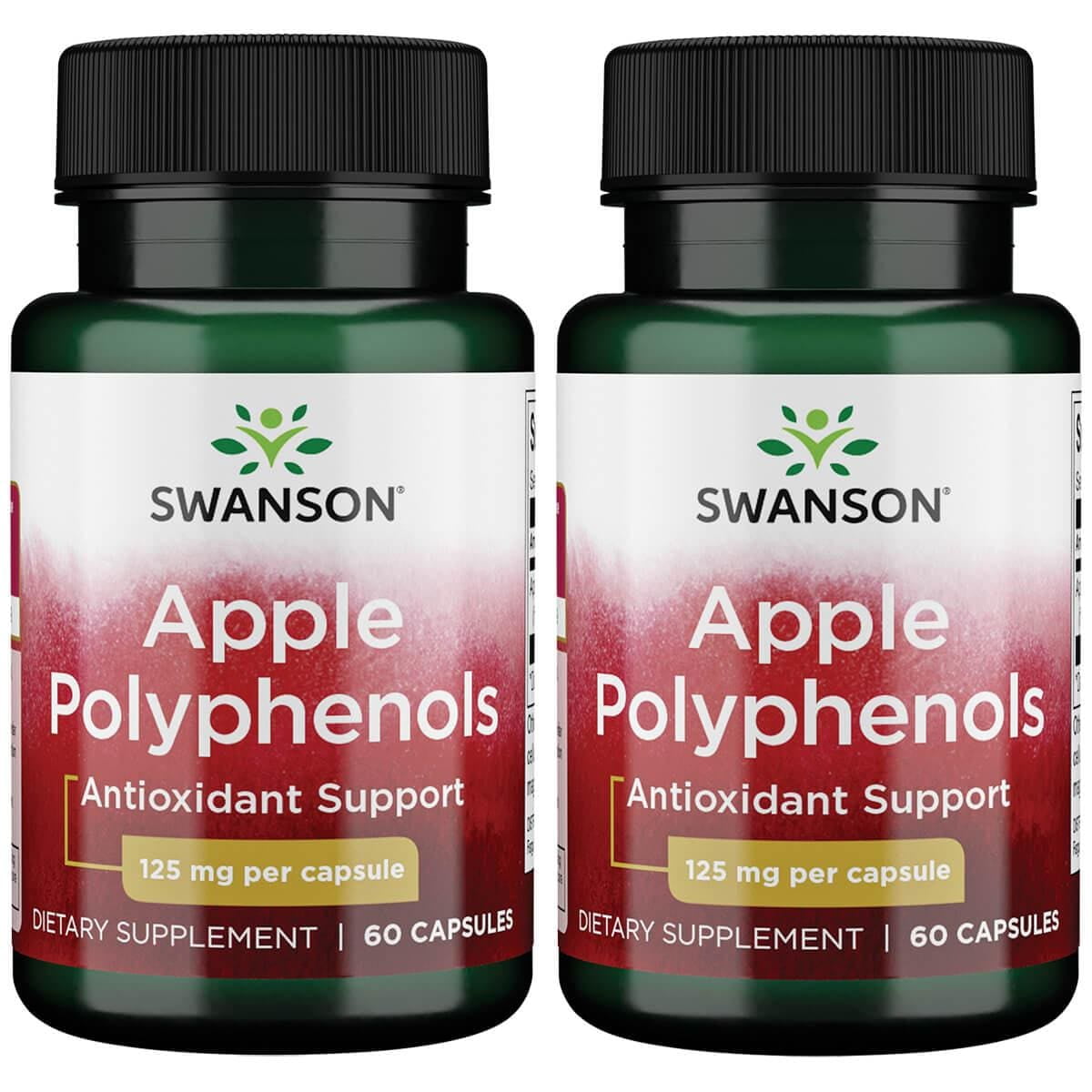 Swanson Apple Polyphenols 125 mg 60 Caps 2 Pack - Walmart.com