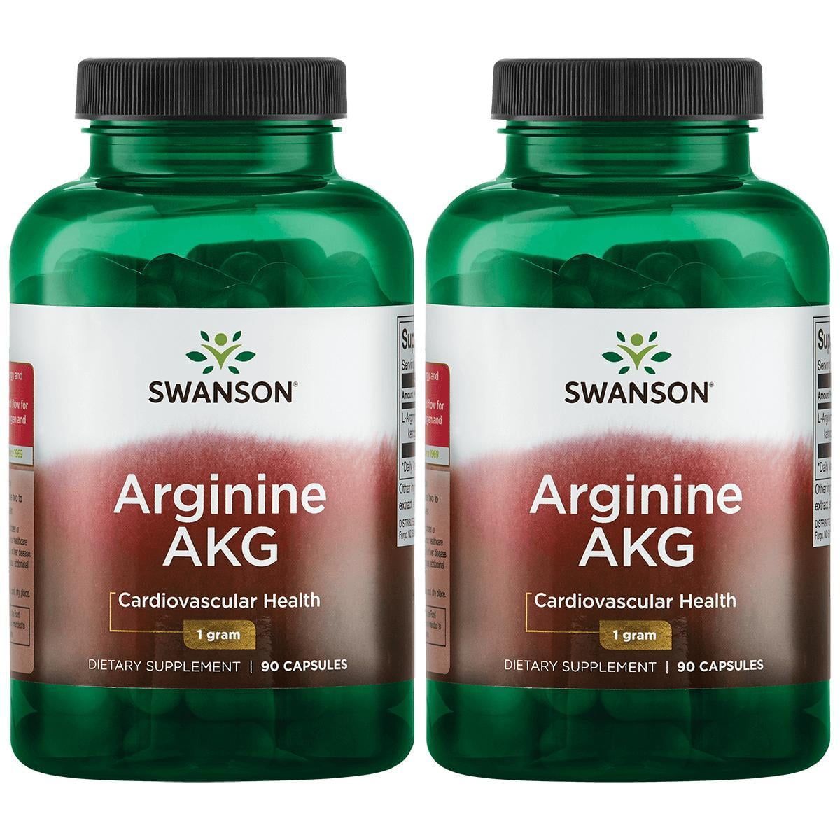 Swanson Arginine Akg 1 g 90 Caps 2 Pack - Walmart.com