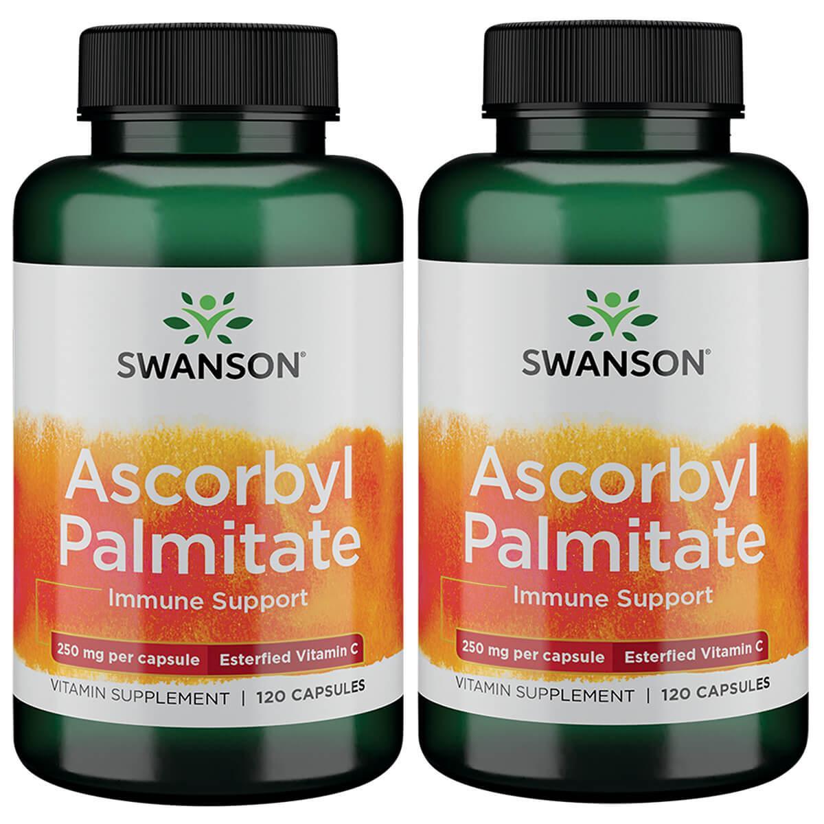 Swanson Ascorbyl Palmitate 250 mg 120 Caps 2 Pack - Walmart.com