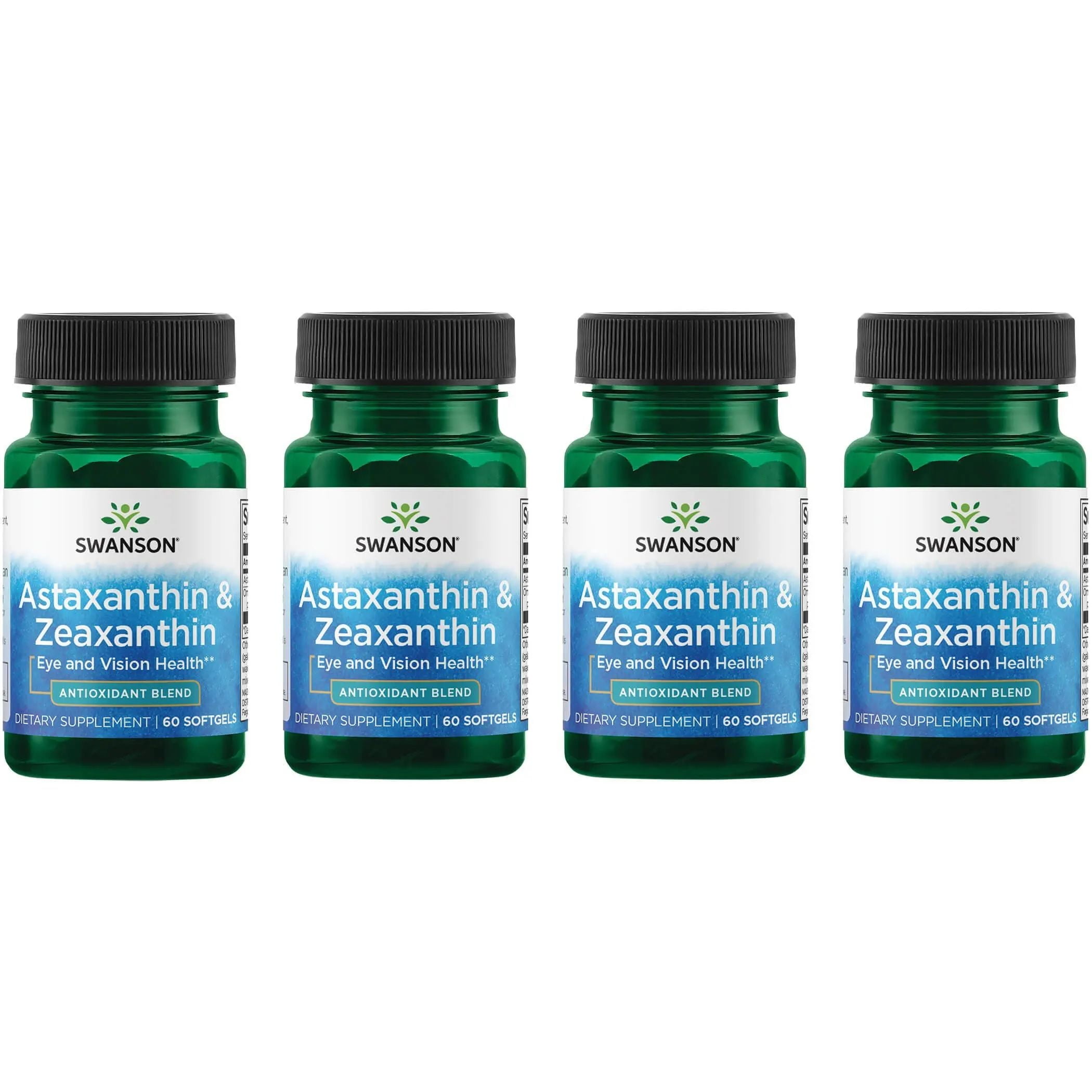 Swanson Astaxanthin & Zeaxanthin Eye Vision Brain Skin Health ...