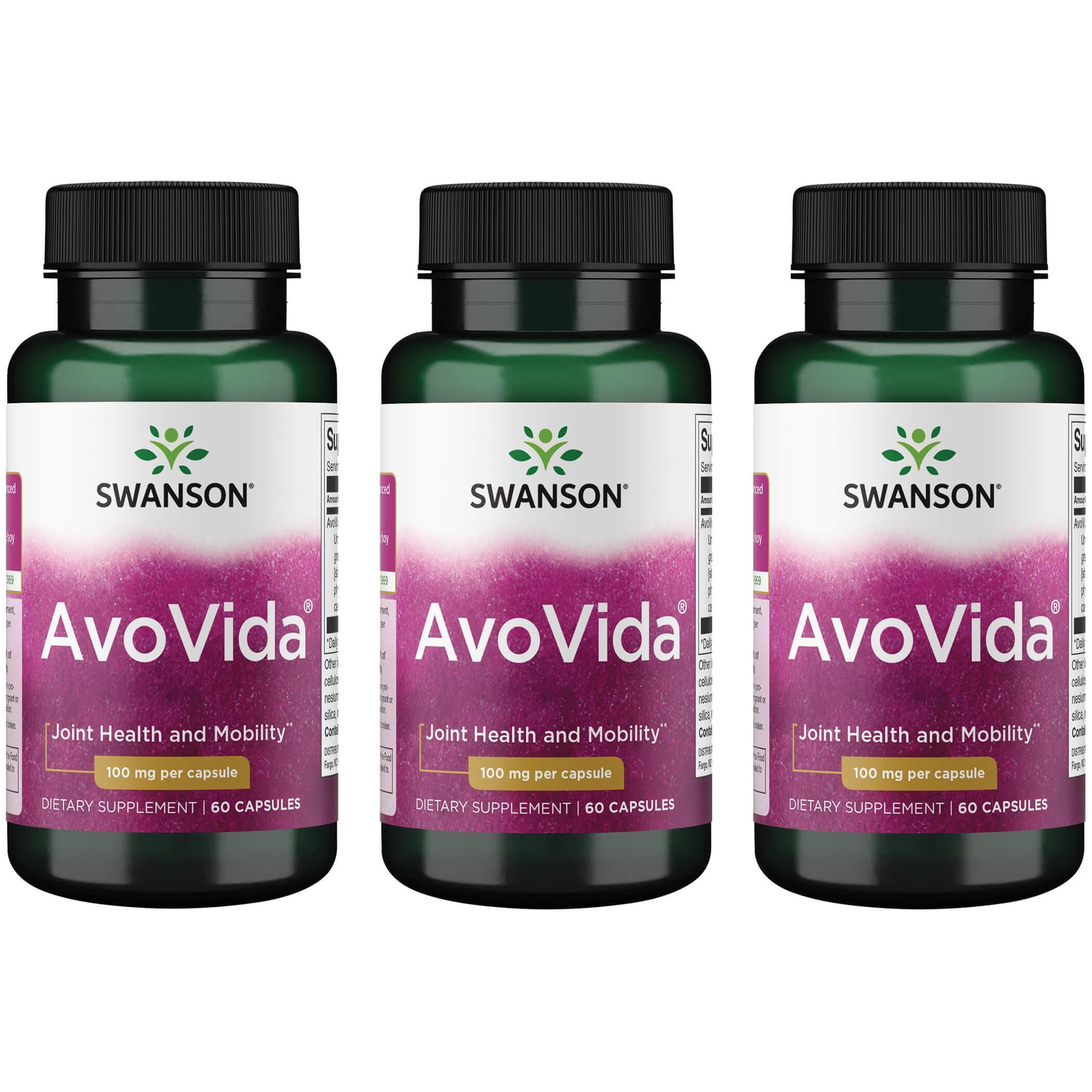 Swanson Avovida 100 Milligrams 60 Capsules (3 Pack) - Walmart.com
