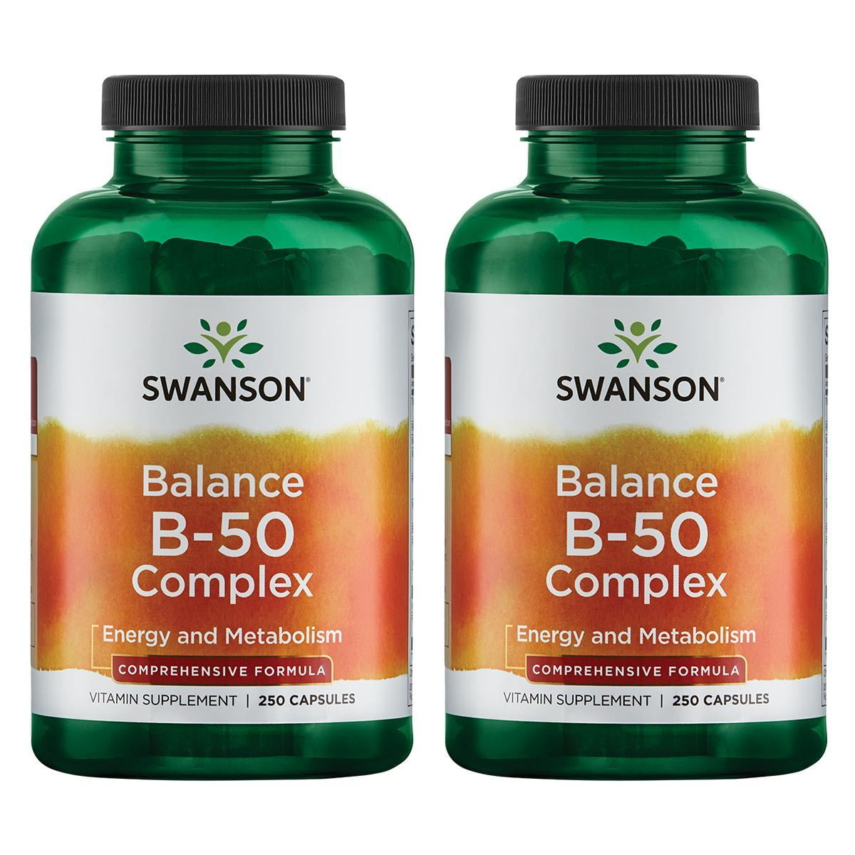 Swanson Balance B-50 Complex 250 Caps 2 Pack - Walmart.com
