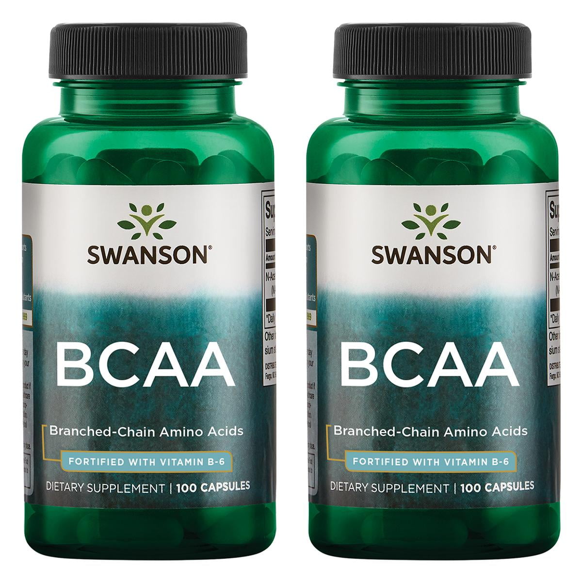 Swanson Bcaa Branched-Chain Amino Acids - Fortified with Vitamin B6 2 ...