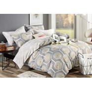 Swanson Beddings Medallion 3-Piece 100% Cotton Bedding Set: Duvet Cover ...