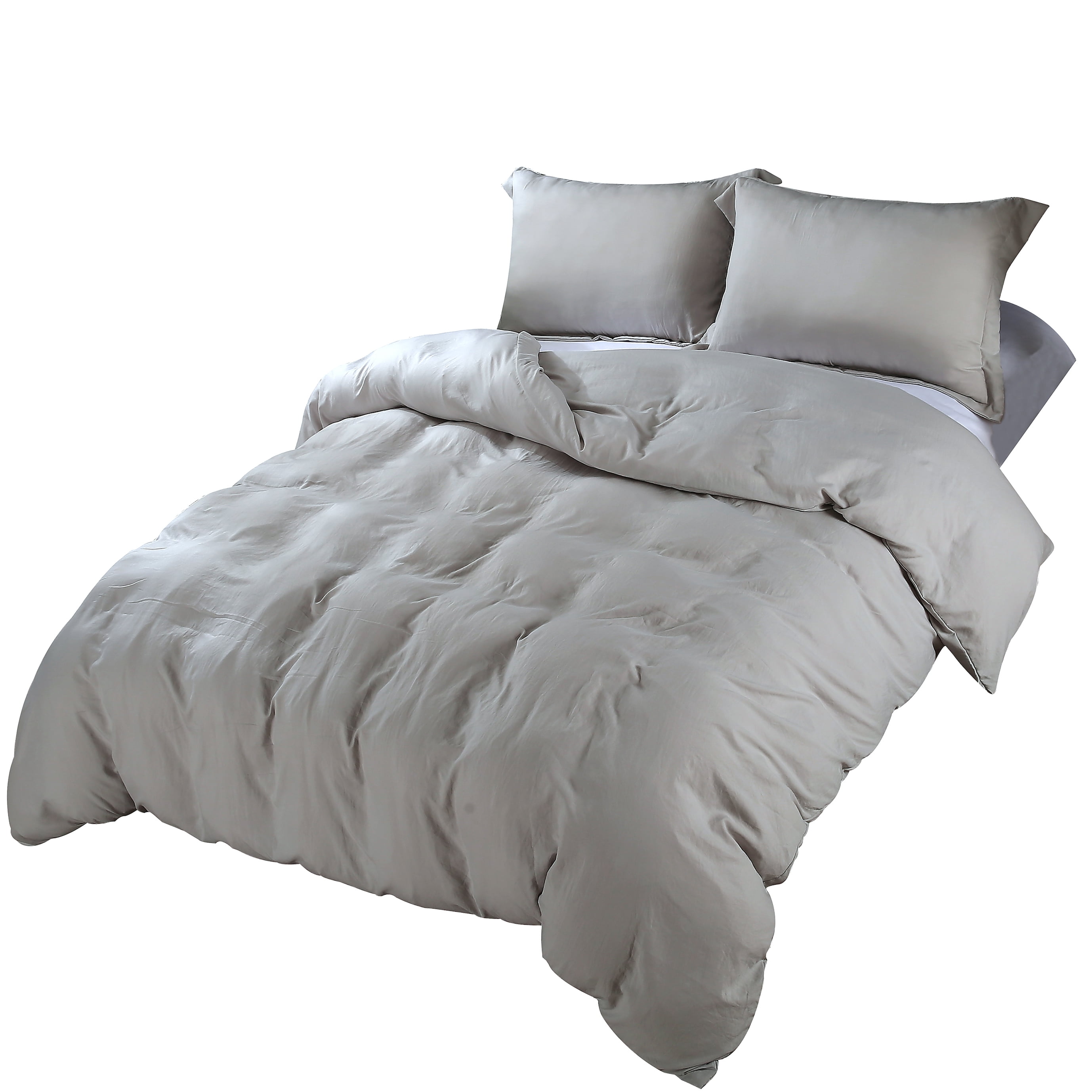 Swanson Beddings Solid Print Microfiber Polyester Reversible, Washable ...