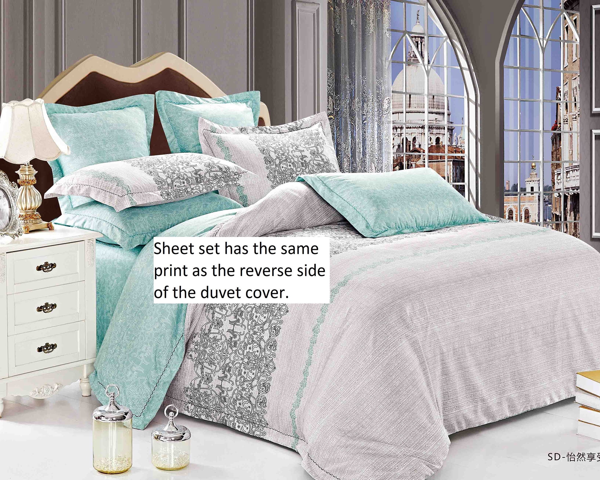 Swanson Beddings Tranquil Microfiber Sheet Set : Fitted Sheet, Flat ...