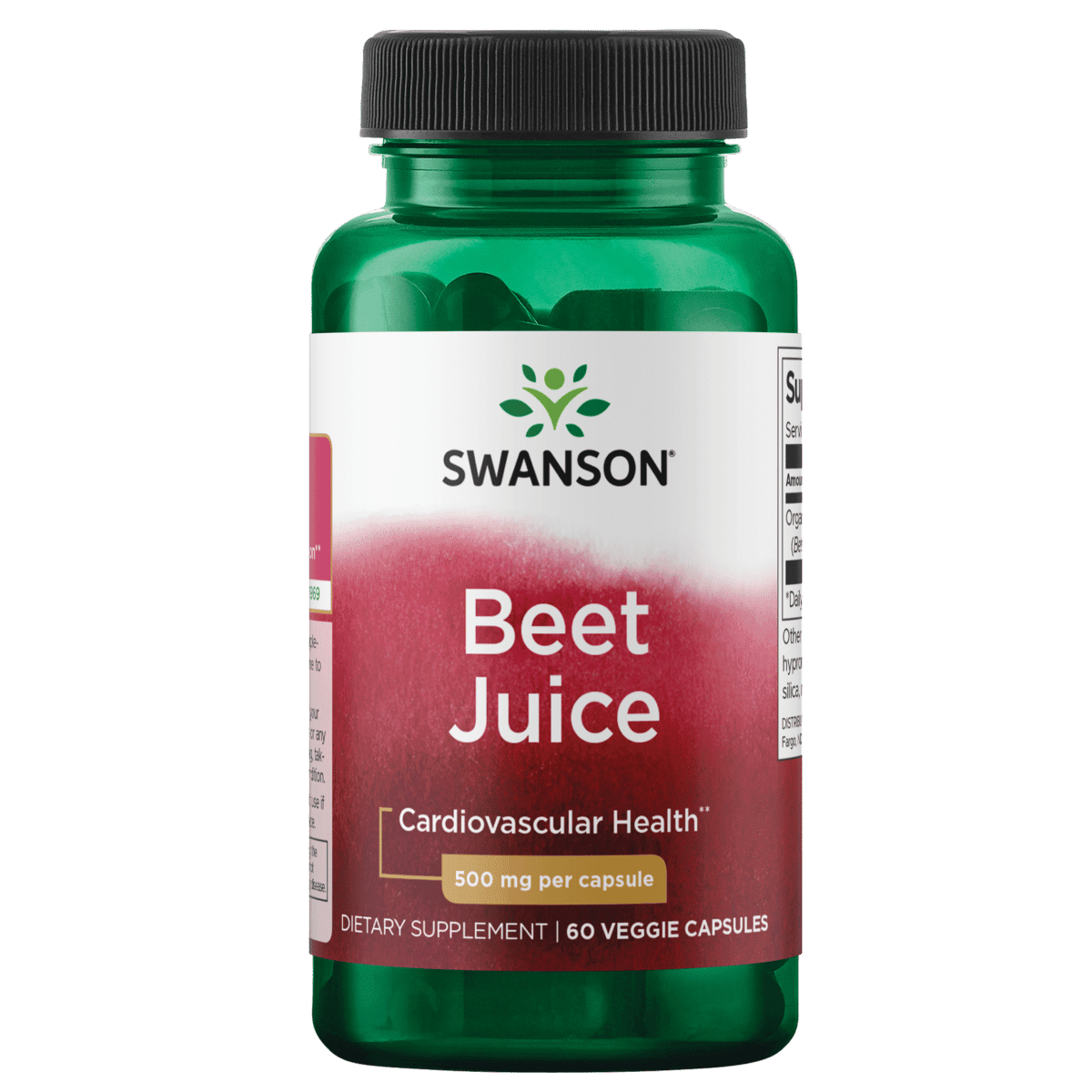 Swanson Beet Juice 500 mg, 60 Veggie Capsules, Beet Nutrition Power in ...