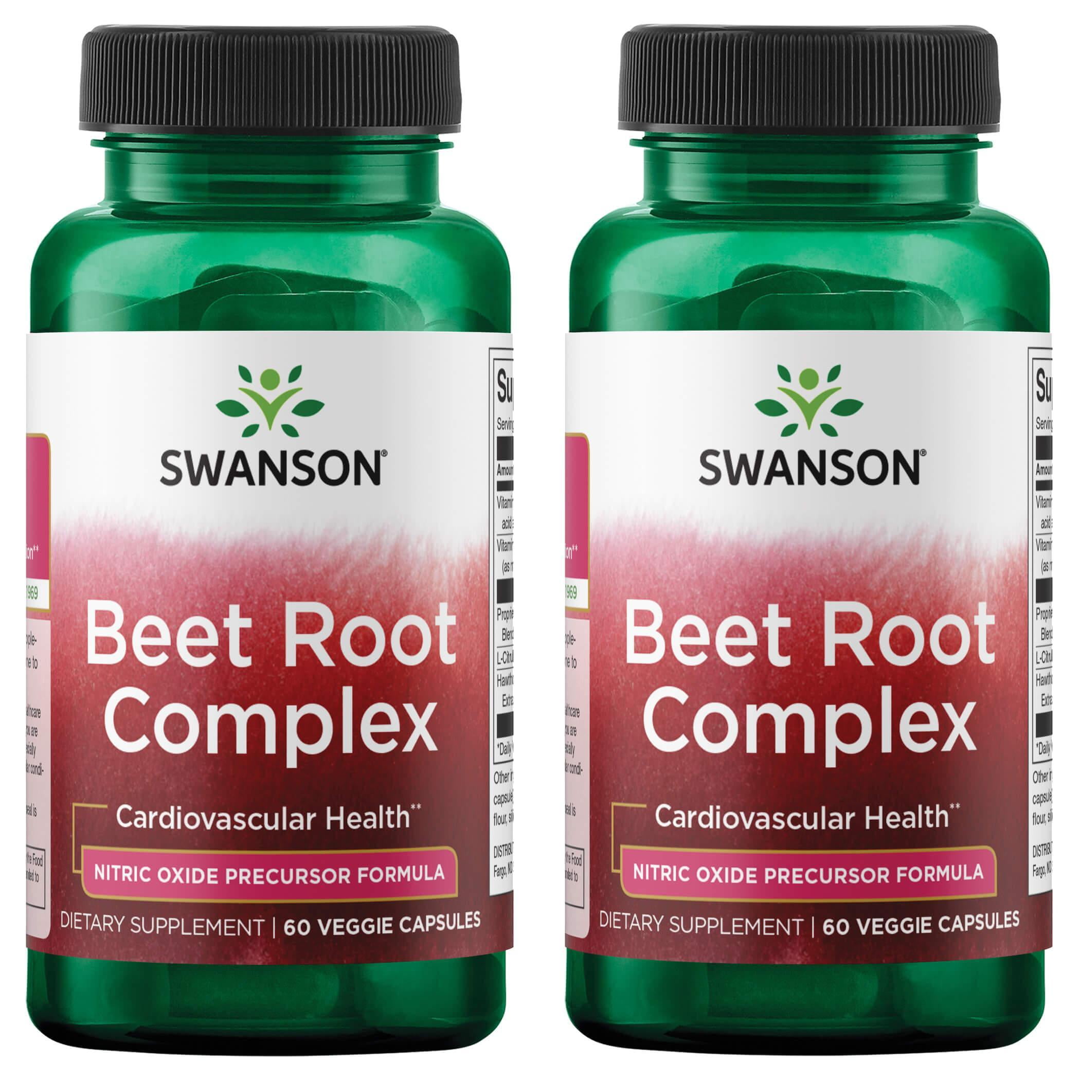 Swanson Beet Root Capsule Supplements - Nitric Oxide Precursor & Cardio ...