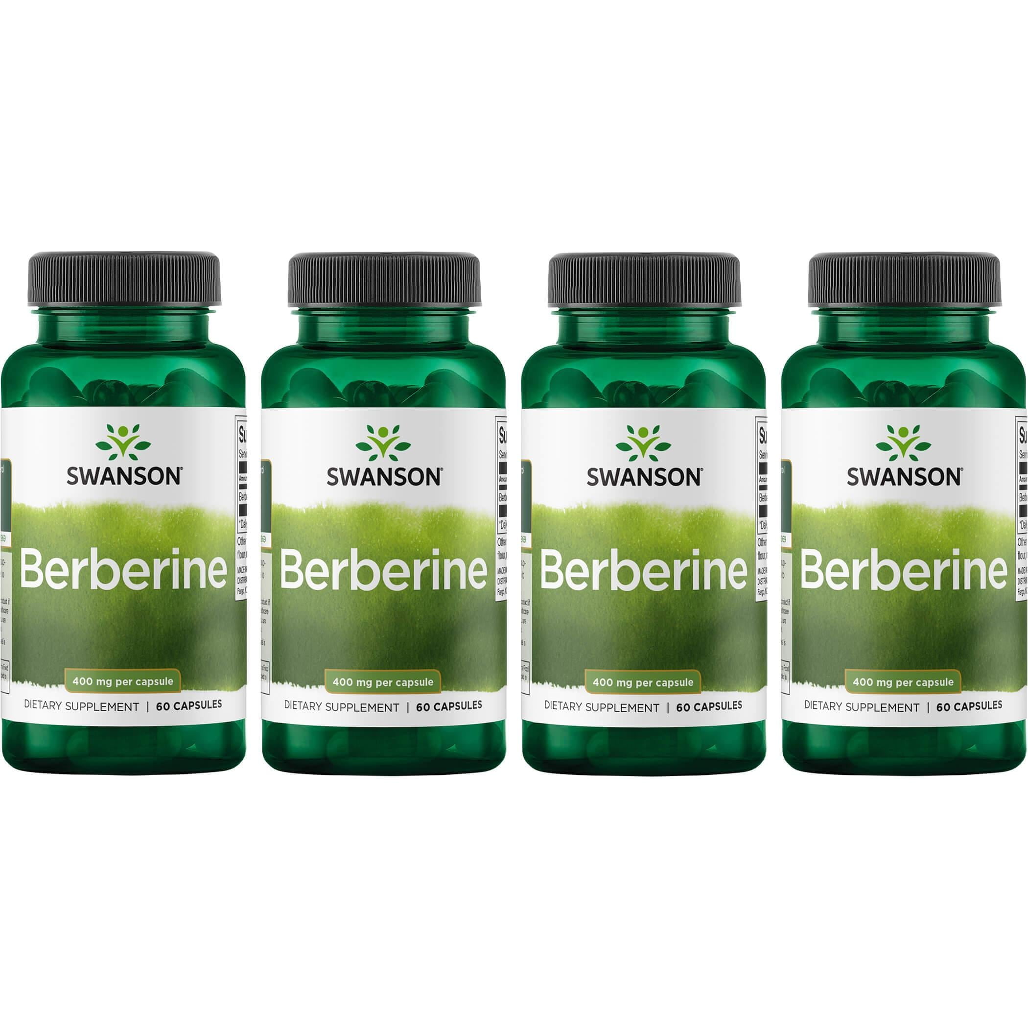 Swanson Ancient Berberine HCL 400mg Capsules, Heart & Blood Sugar ...