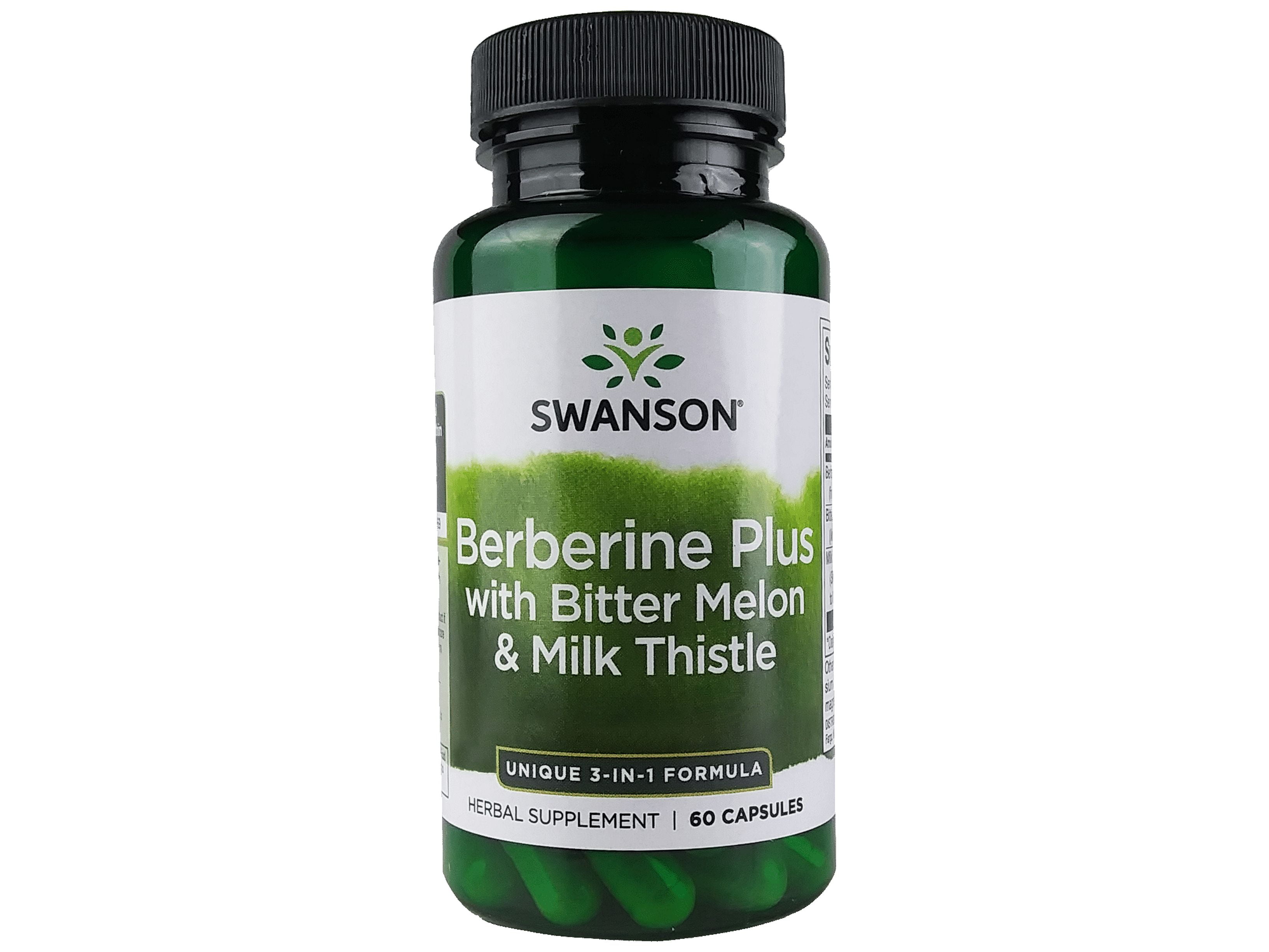 Swanson Berberine Plus with Bitter Melon & Milk Thistle - Blood Sugar ...
