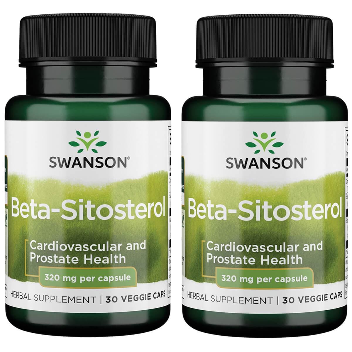 Swanson Beta-Sitosterol 320 mg 30 Veg Caps 2 Pack - Walmart.com