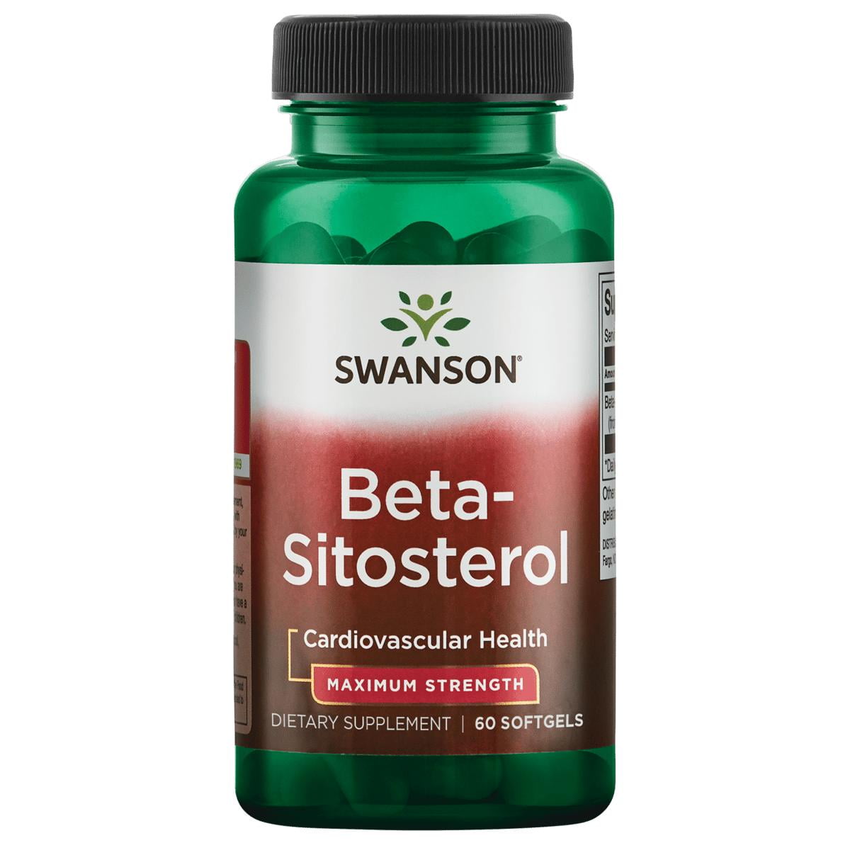 Swanson Beta Sitosterol - Plant Sterol Formula - (60 capsules, 160mg ...