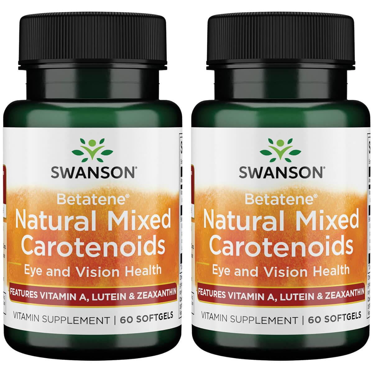 Swanson Betatene Natural Mixed Carotenoids 60 Sgels 2 Pack - Walmart.com