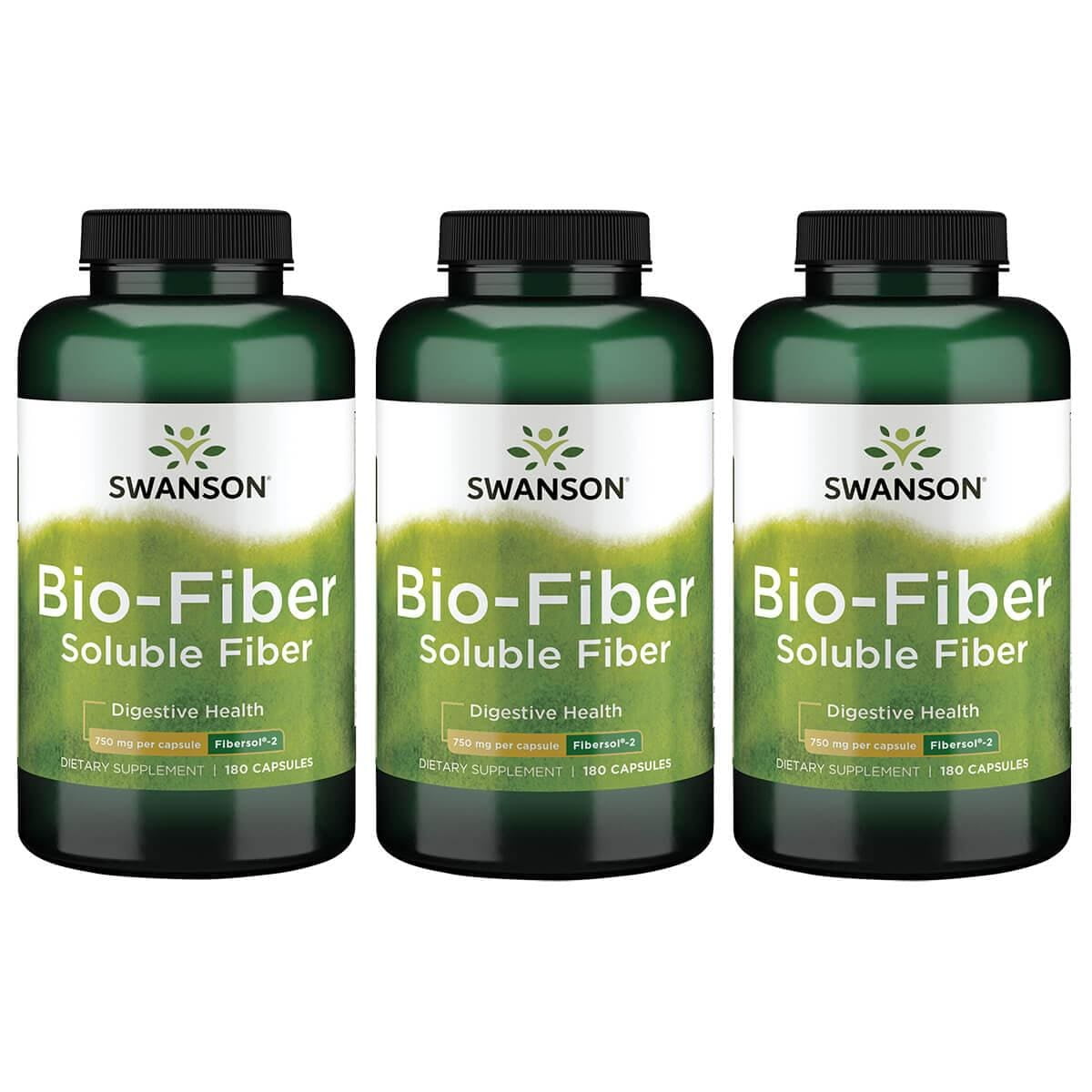 Swanson Bio-Fiber - Fibersol-2 750 mg 180 Caps 3 Pack - Walmart.com