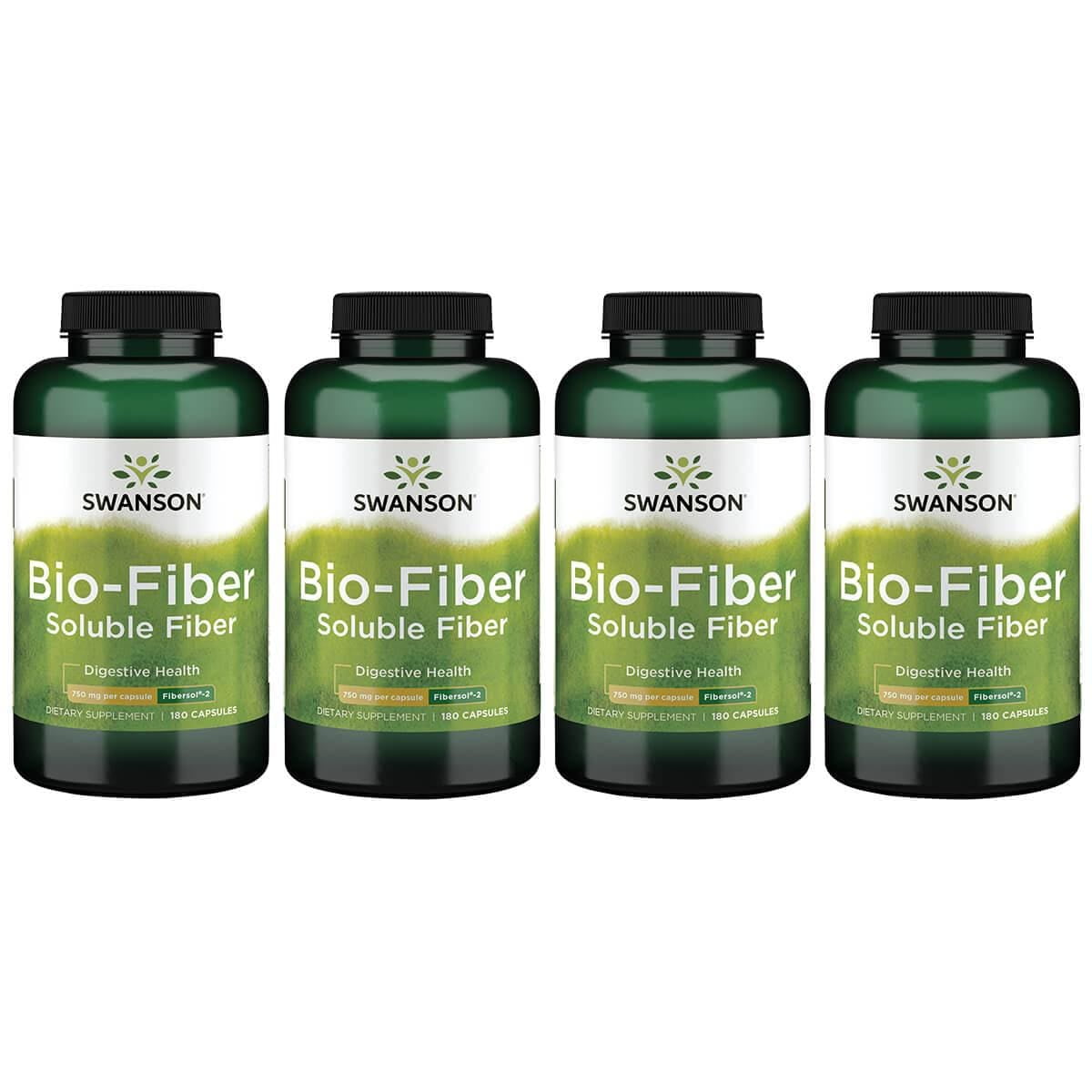 Swanson Bio-Fiber - Fibersol-2 750 mg 180 Caps 4 Pack - Walmart.com