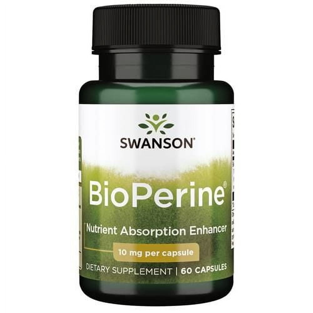 Swanson Bioperine Nutrient Absorption Enhancer 10 Milligrams 60 ...