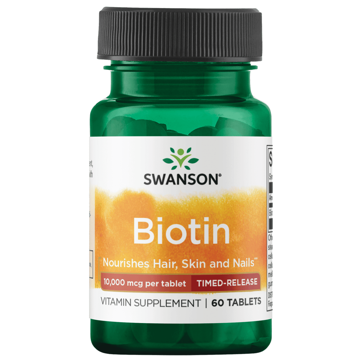 Swanson Biotin - Timed-Release 10,000 Mcg 60 Tablets - Walmart.com