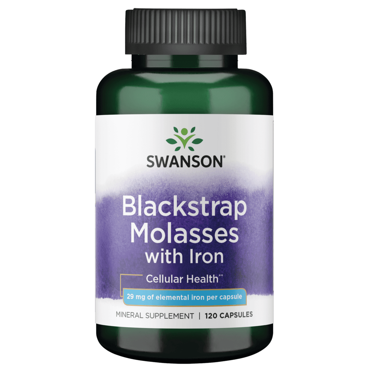 Swanson Blackstrap Molasses with Iron, 29 mg, 120 Capsules, Rich in ...