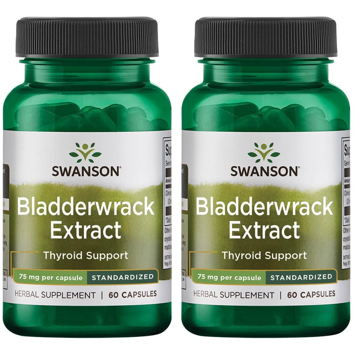 Swanson Bladderwrack Extract - Standardized 75 mg 60 Caps 2 Pack ...