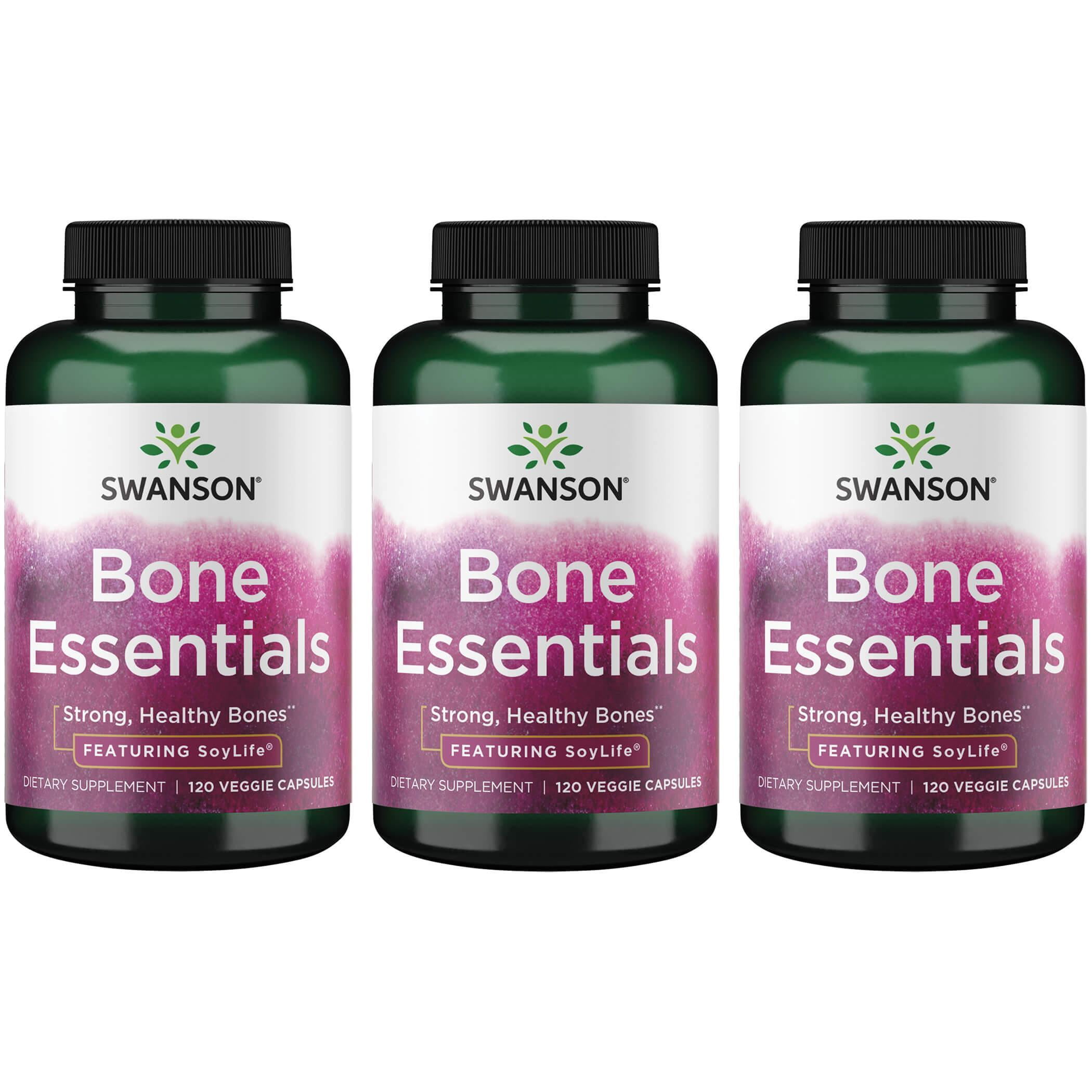 Swanson Bone Essentials - Featuring Soylife 120 Caps 3 Pack - Walmart.com