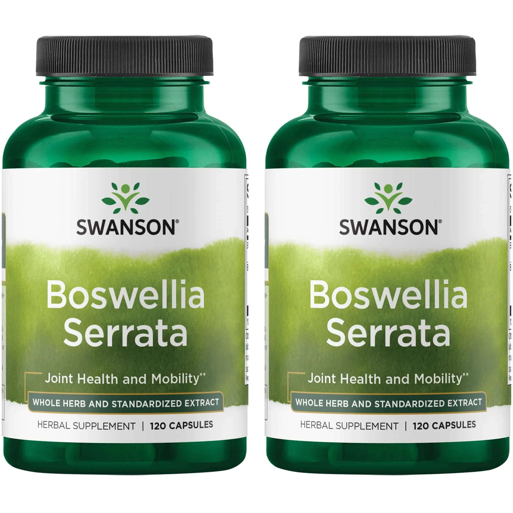 Swanson Boswellia Serrata - Whole Herb & Standardized Extract 120 Caps ...