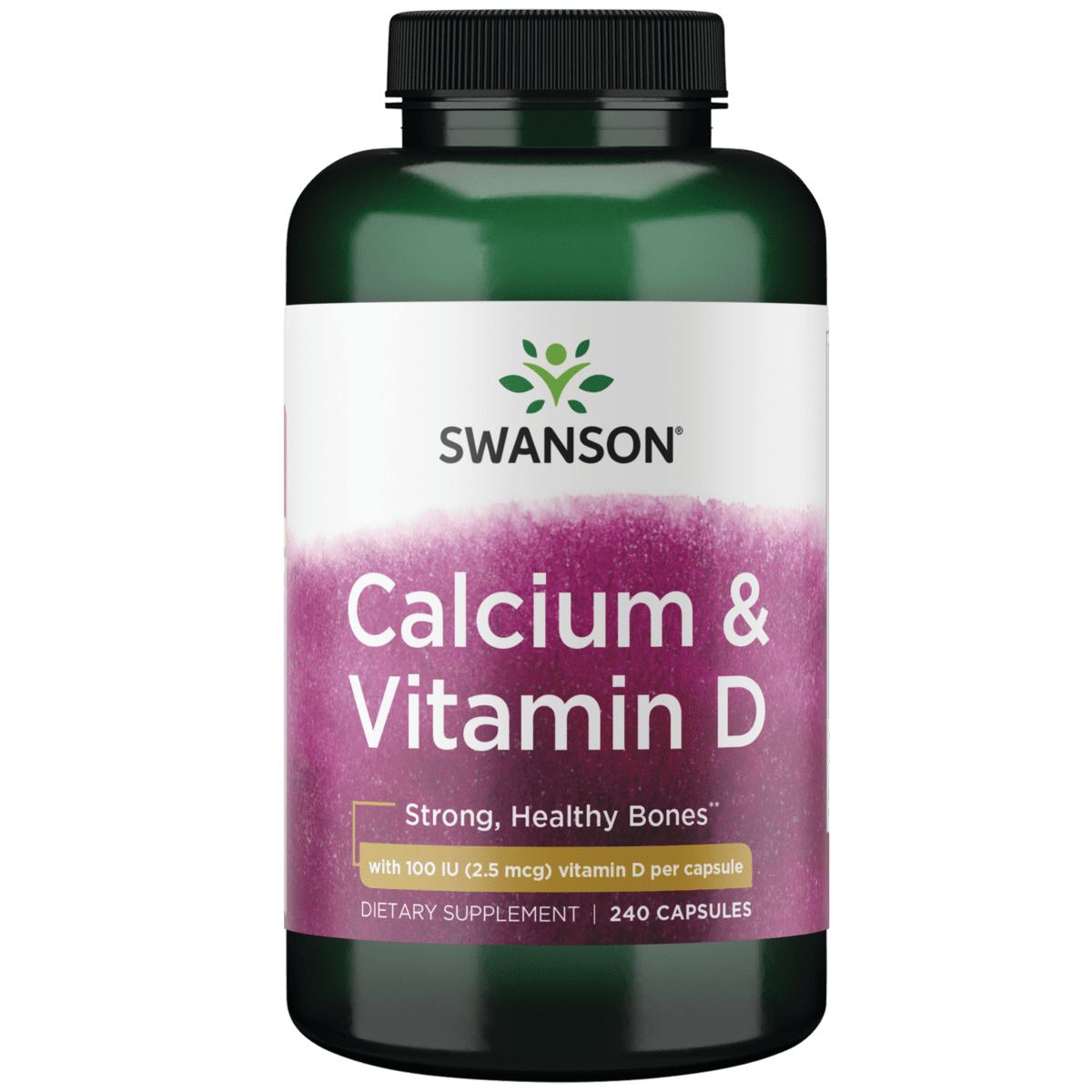 Swanson Calcium Citrate Complex with Vitamin D Capsules, 240 Count ...