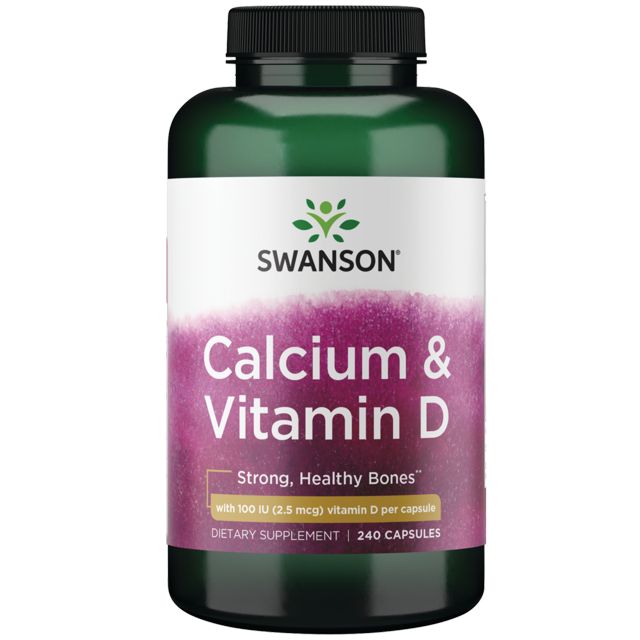 Swanson Calcium Citrate Complex with Vitamin D Capsules, 240 Count ...