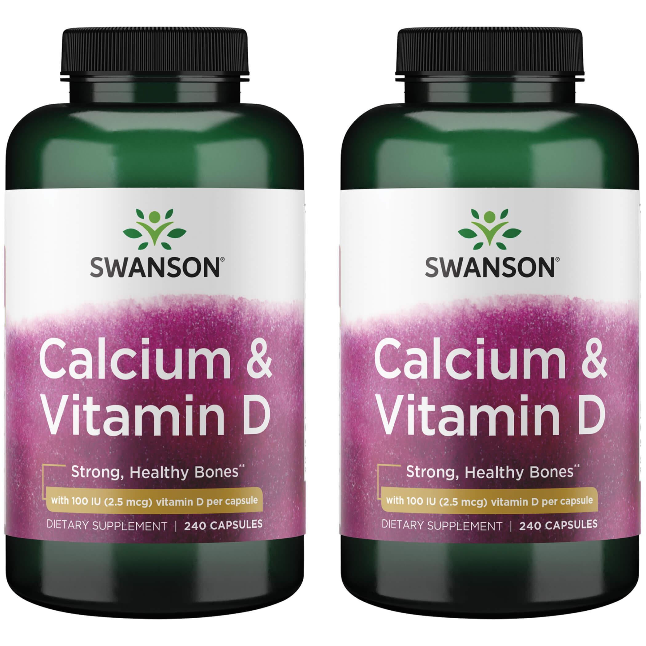 Swanson Premium Calcium Citrate Complex with Vitamin D, Bone ...
