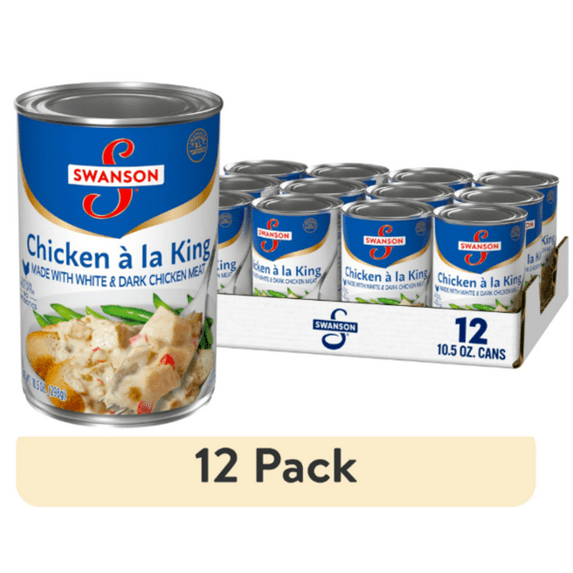Swanson Chicken à la King, White and Dark Meat, 10.5 oz Canned, Pack of ...