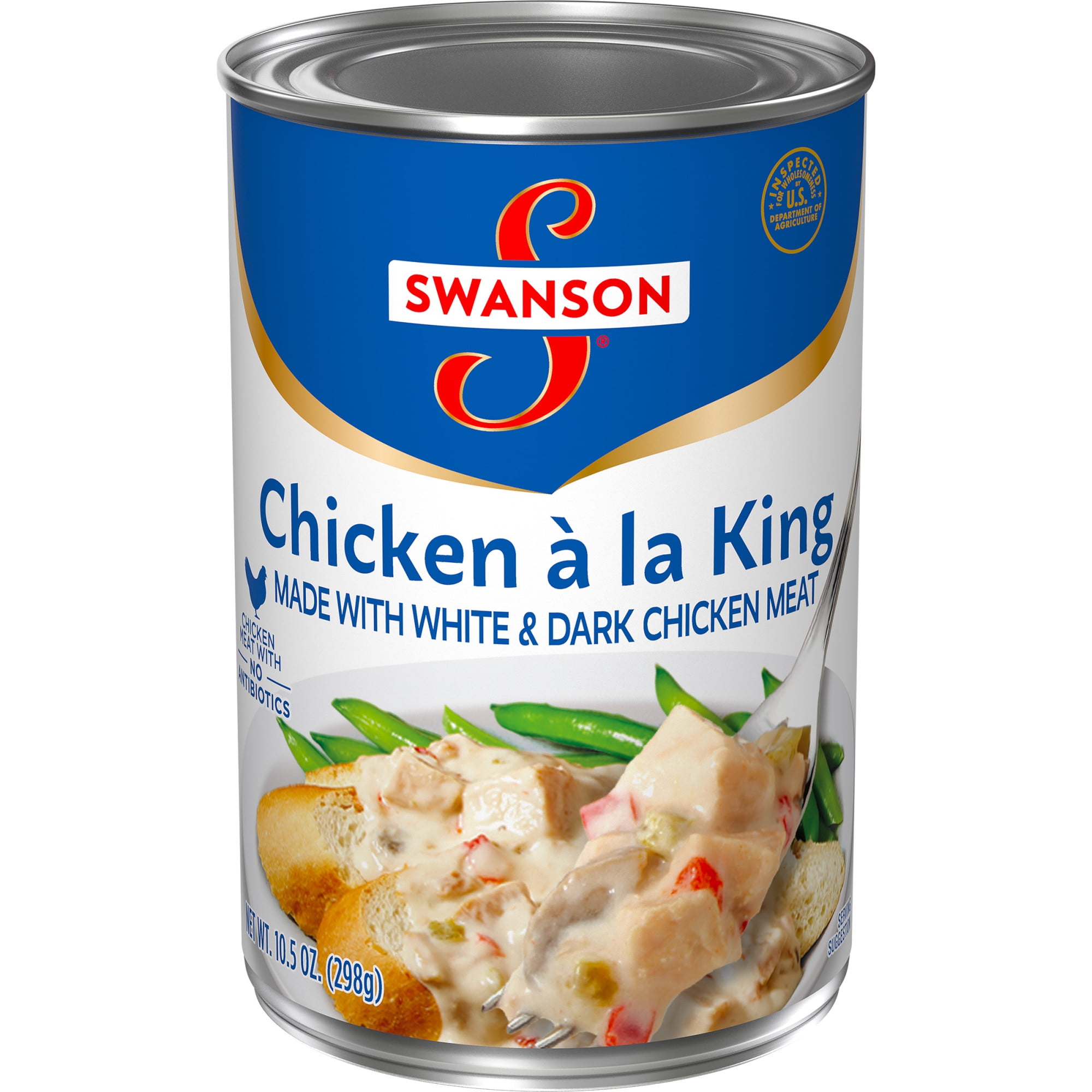 Swanson Canned Chicken a la King with White and Dark Chicken Meat, 10.5 ...