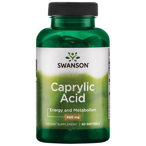 Swanson Caprylic Acid 600 Milligrams 60 Sgels Packaging May Vary - Pack ...