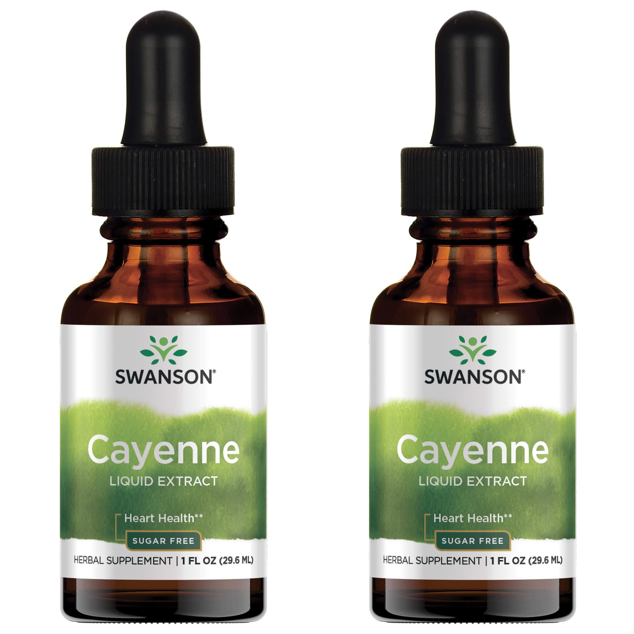 Swanson Organic Cayenne Liquid Extract Supplement, Cardiovascular ...