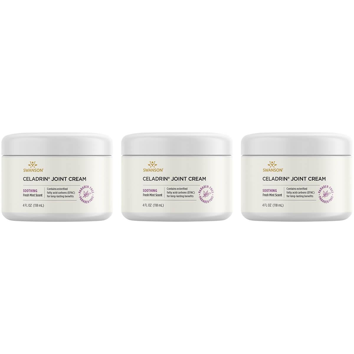 Swanson Celadrin Joint Cream 4 fl oz Cream 3 Pack - Walmart.com